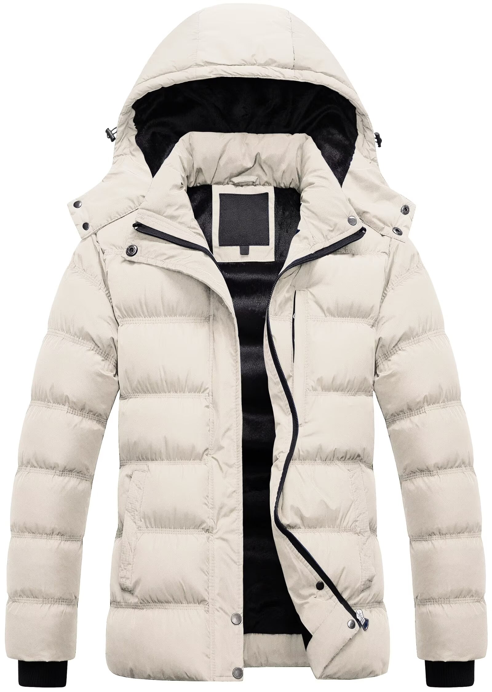 Chrisuno Women's Medium Weight Winter Puffer Jacket Warm Water ...