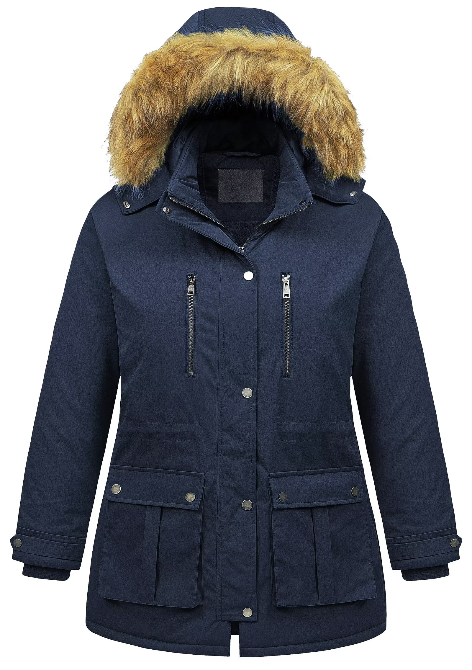 Chrisuno Women's Plus Size Winter Insulated Parka Coat Ladies Winter ...