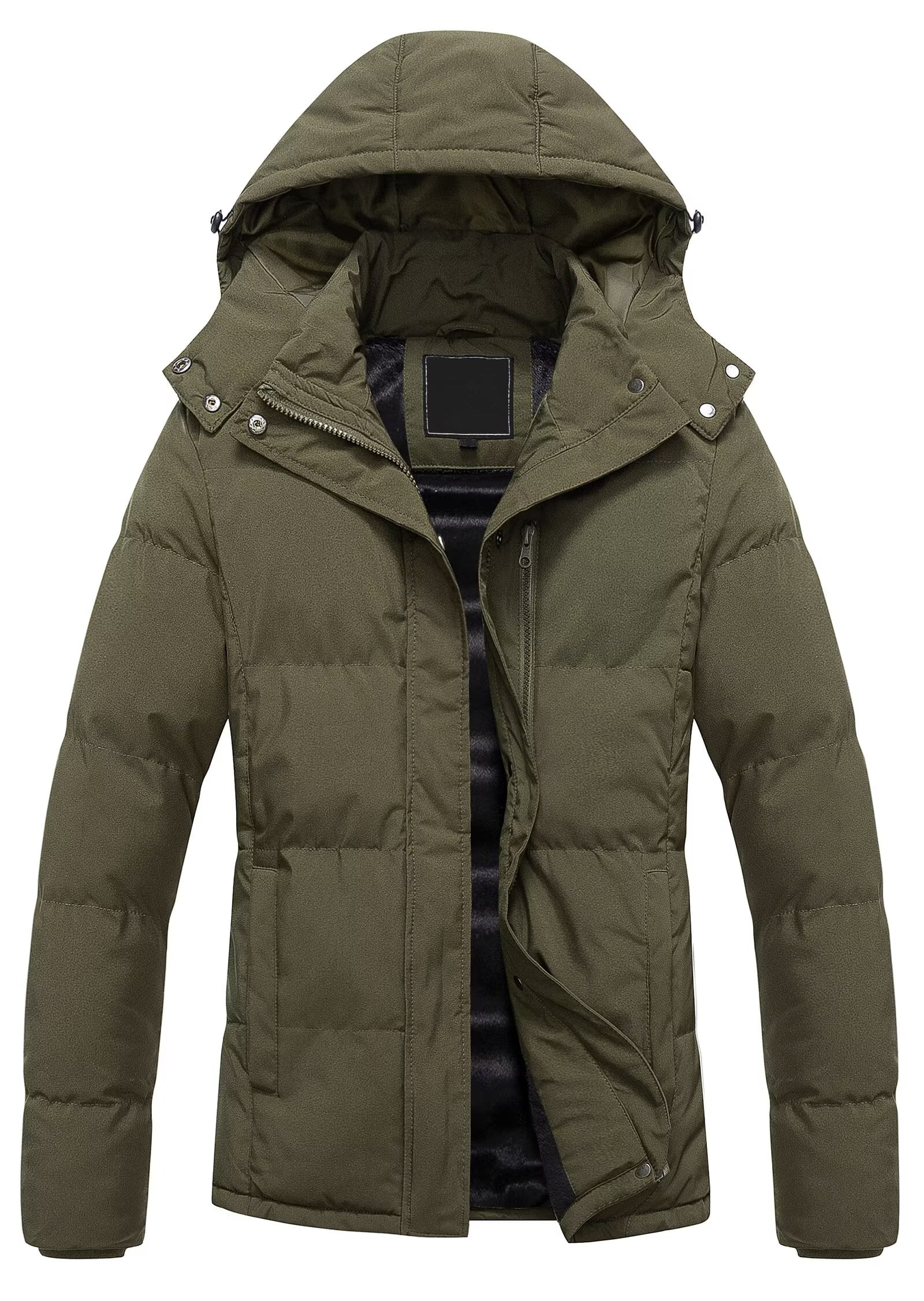 Chrisuno Women's Quilted Short Cropped Winter Thick Coat Waterproof Ski ...