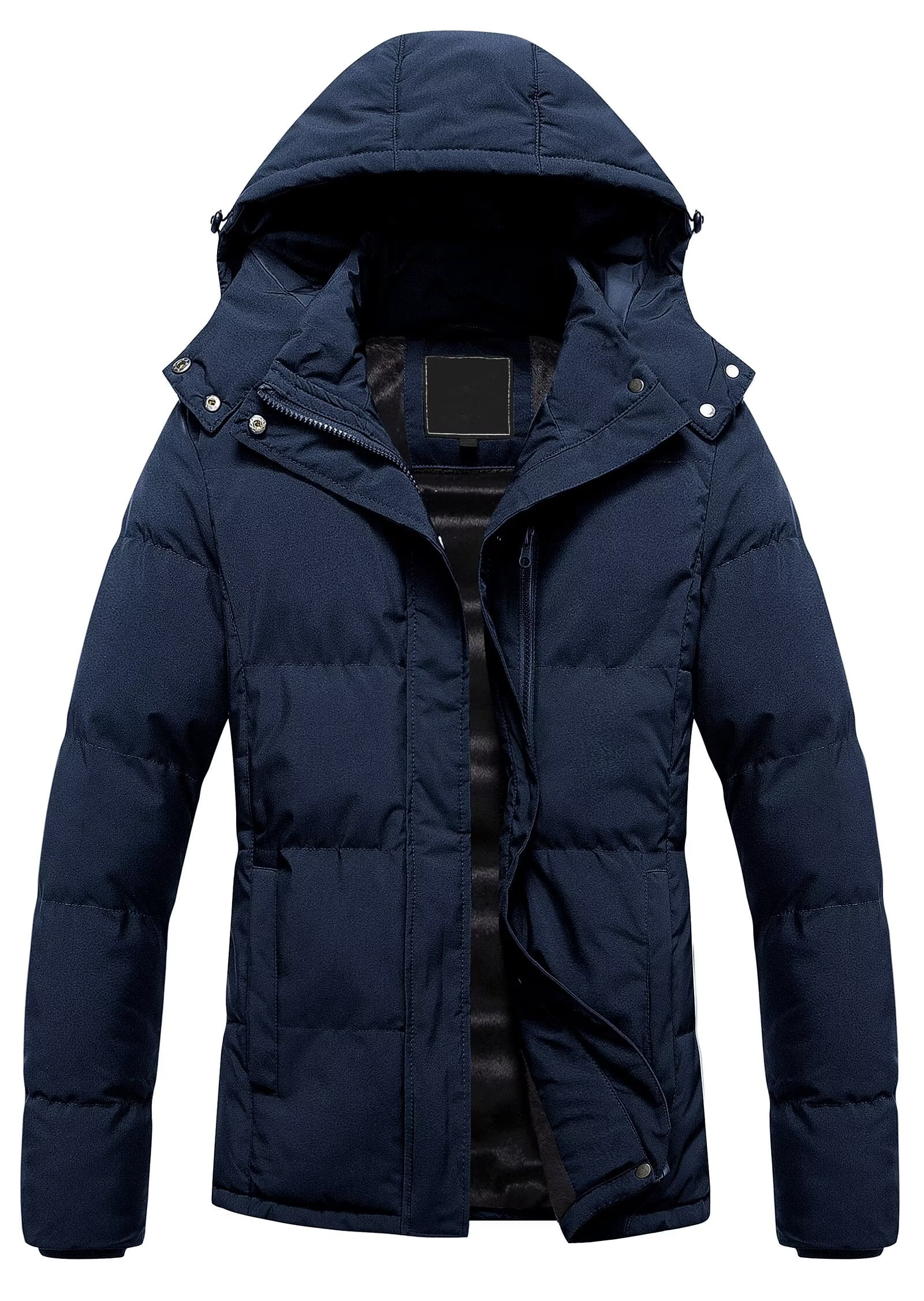 Chrisuno Women's Short Warm Winter Puffer Coats Military Parka Jacket ...
