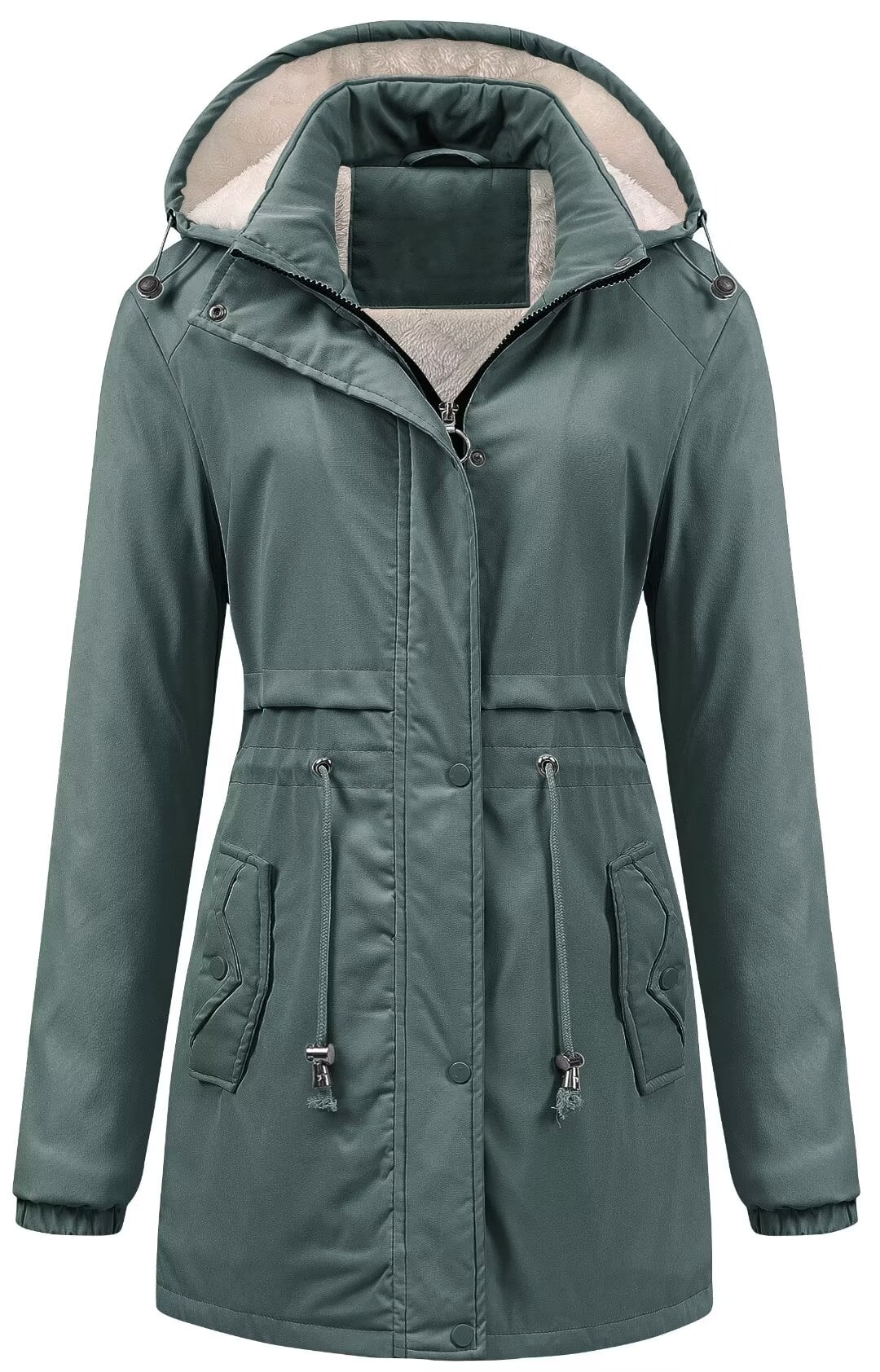 Chrisuno Womens Water Repellent Winter Coat Thicken Puffer Jacket Warm ...