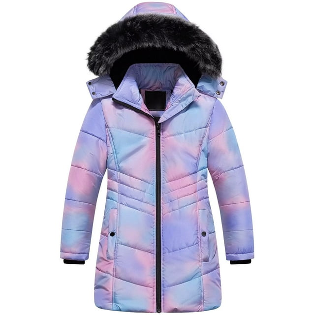 Chrisuno Youth Long Length Insulated Puffer Jacket Waterproof Warm ...