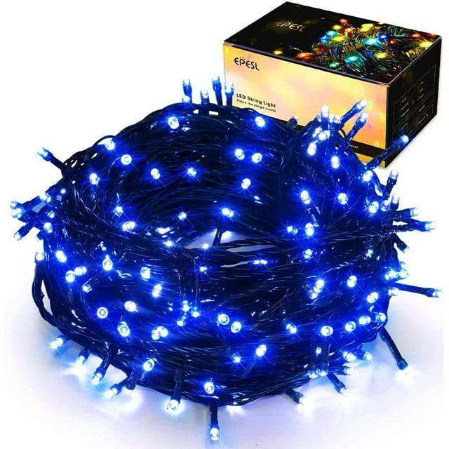 Blue LED String Lights - 25m/82ft 220 LEDs Waterproof Extendable for ...