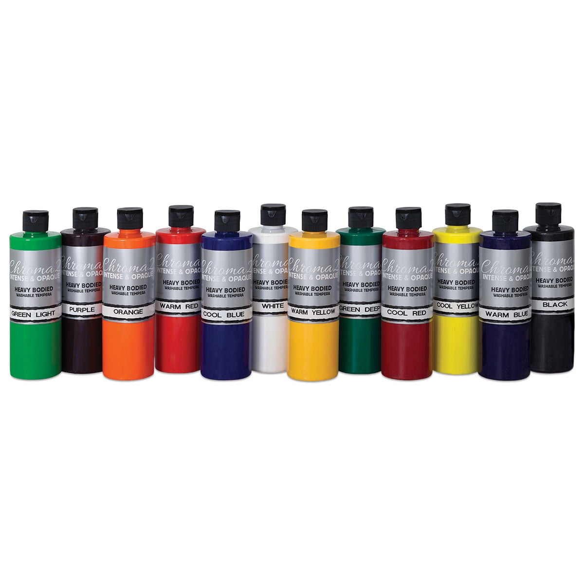 Chroma 2 Washable Tempera - 12 Color Set, Pint - Walmart.com