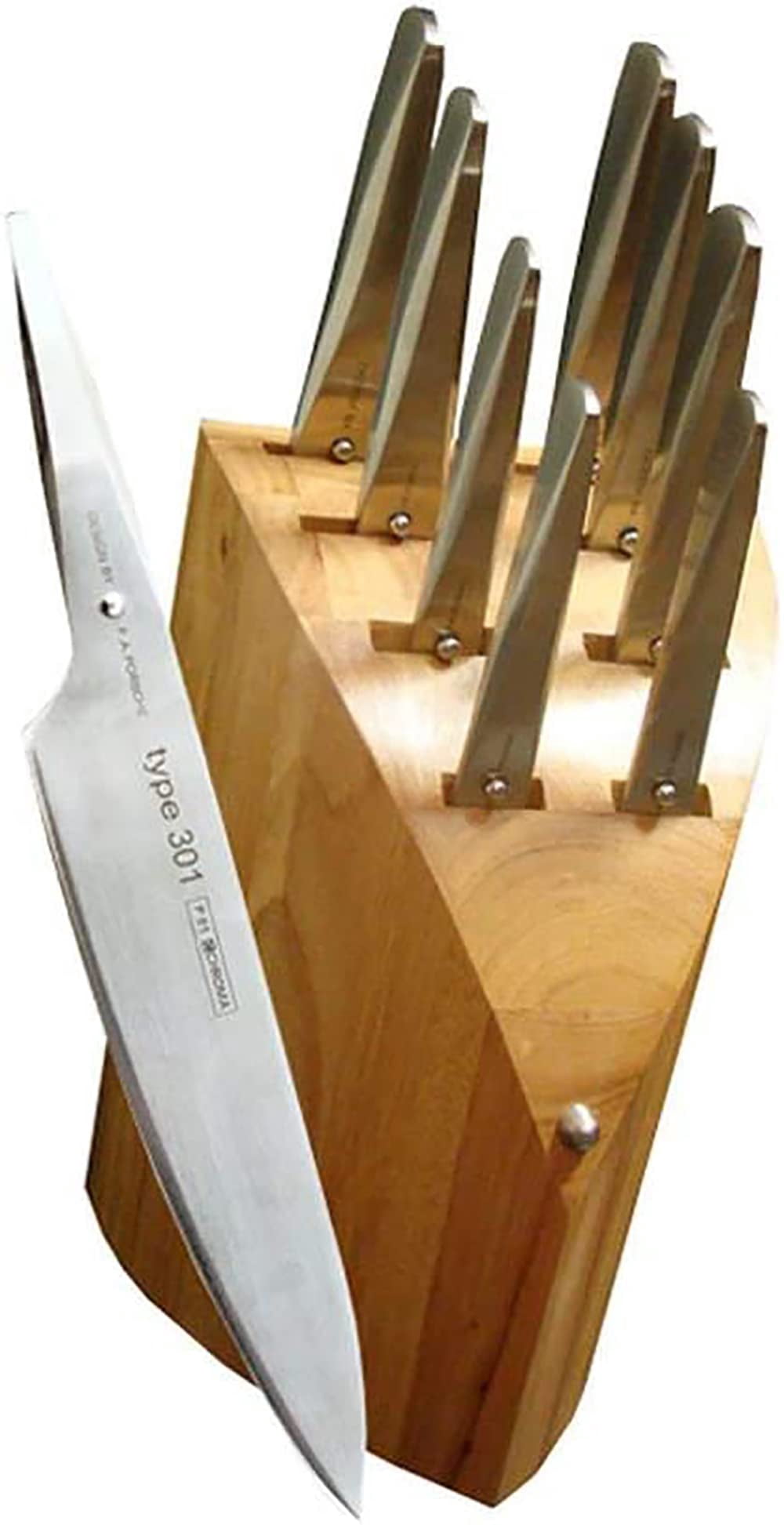 Chroma 9-Piece Knife Set with Block and Whetstone - Walmart.com