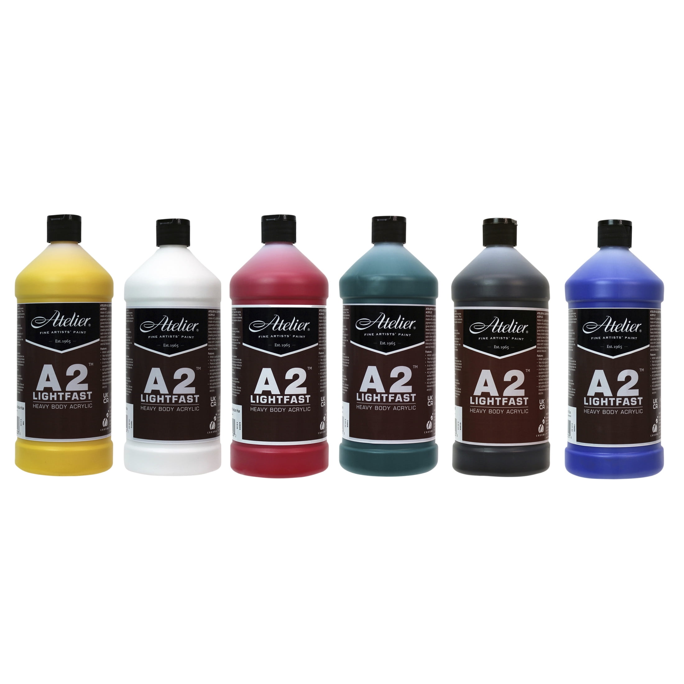 Chroma A2 Lightfast Heavy Body Acrylic Paint Set, 33.81 Ounces ...