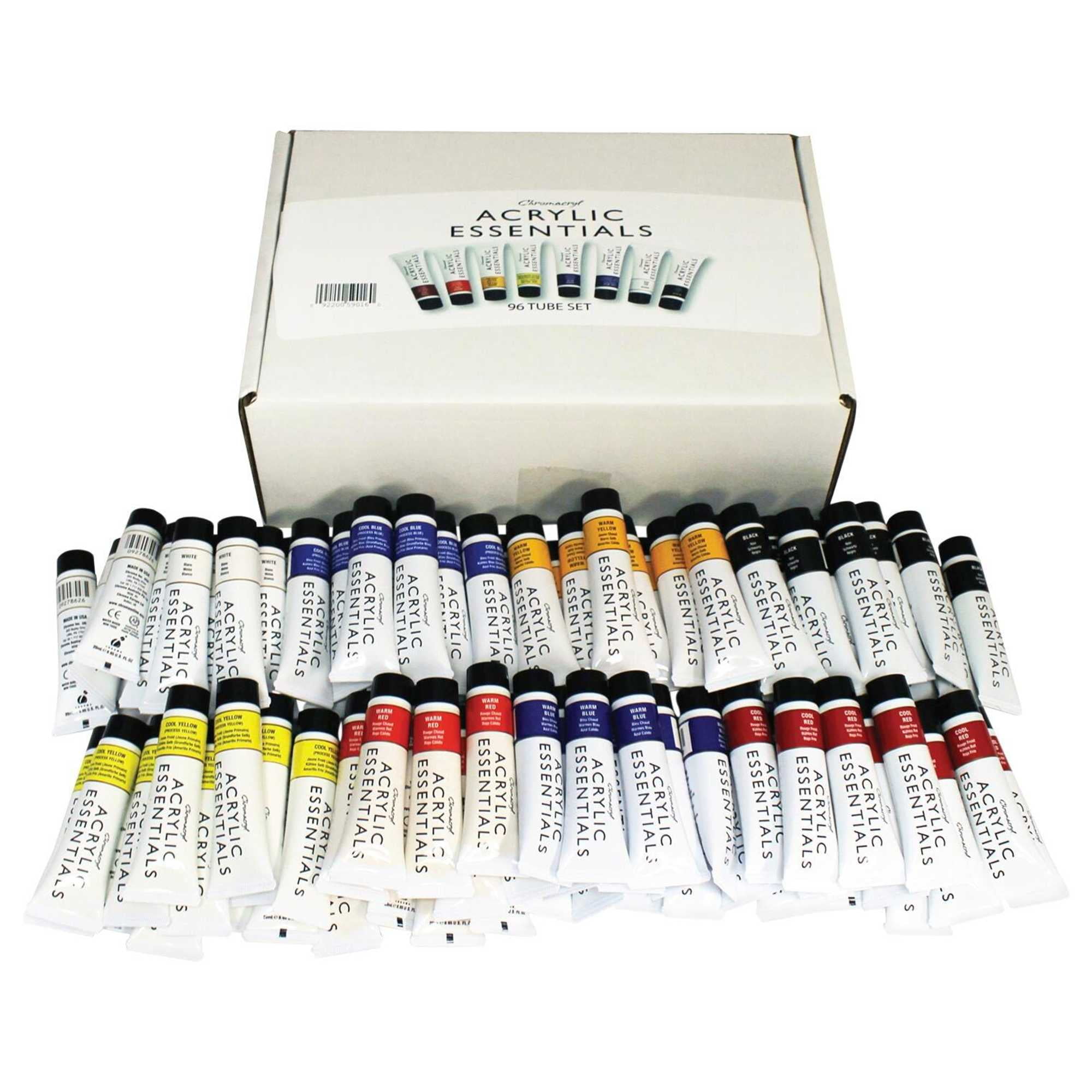 Chroma Acrylic Essential Classroom Set, Vibrant Colors, Fluid Value, 0. ...