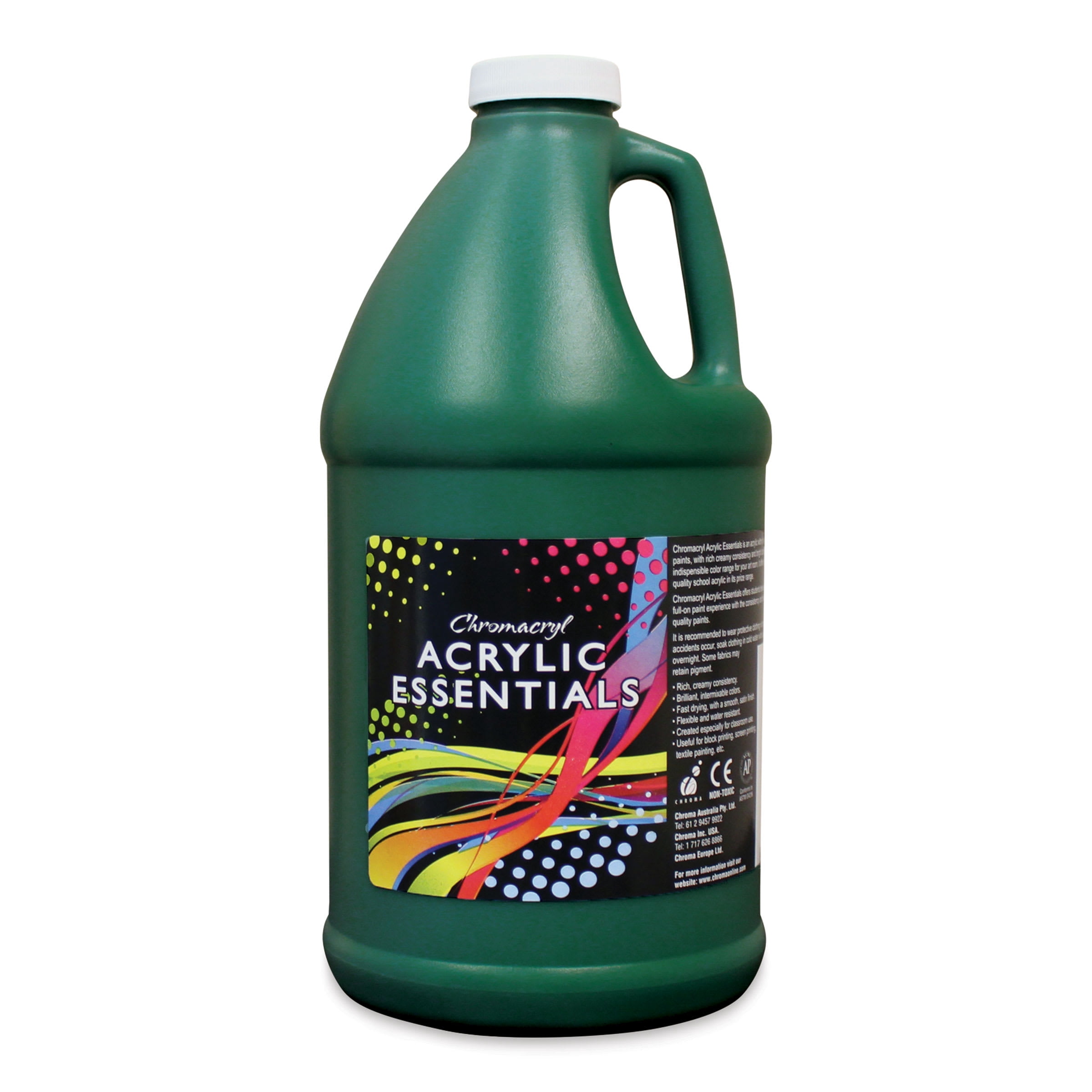 Chromacryl Acrylic Essentials - Green Deep, 1/2 Gallon - Walmart.com
