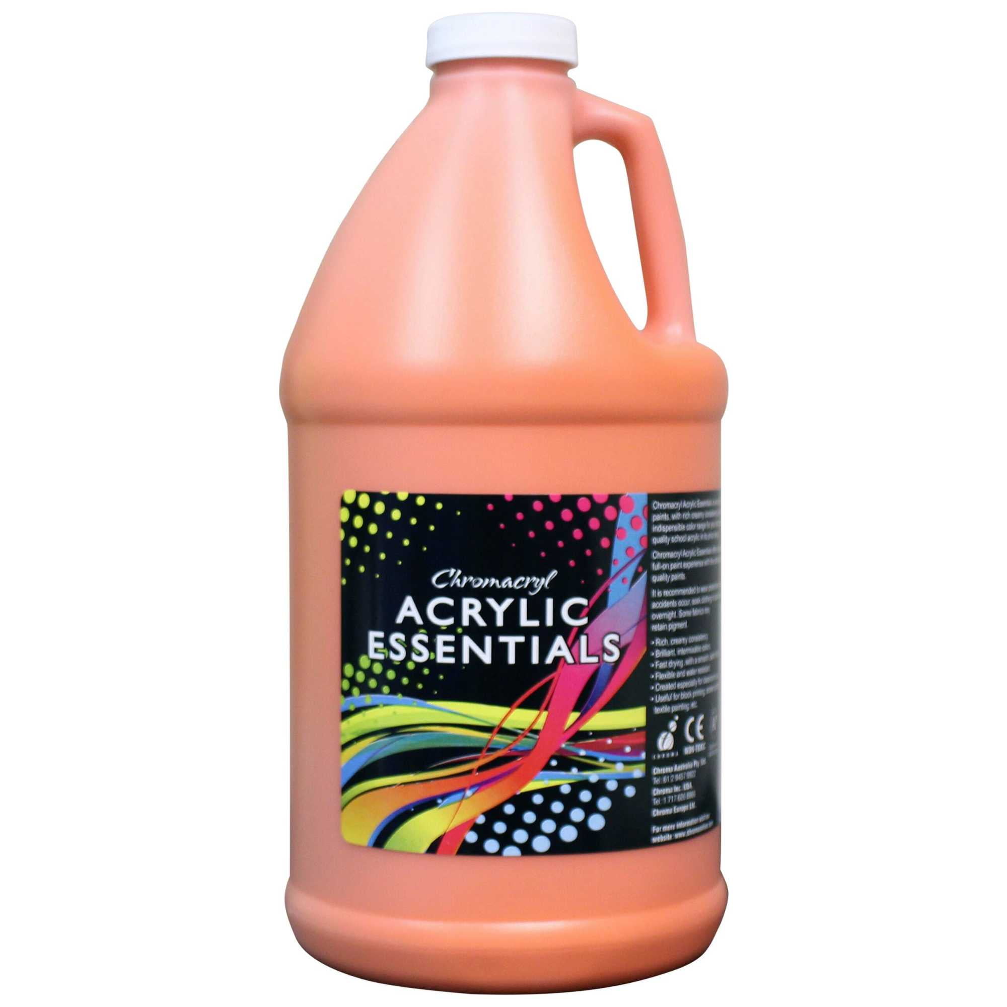 Chroma Acrylic Essential, Half Gallon, Orange - Walmart.com