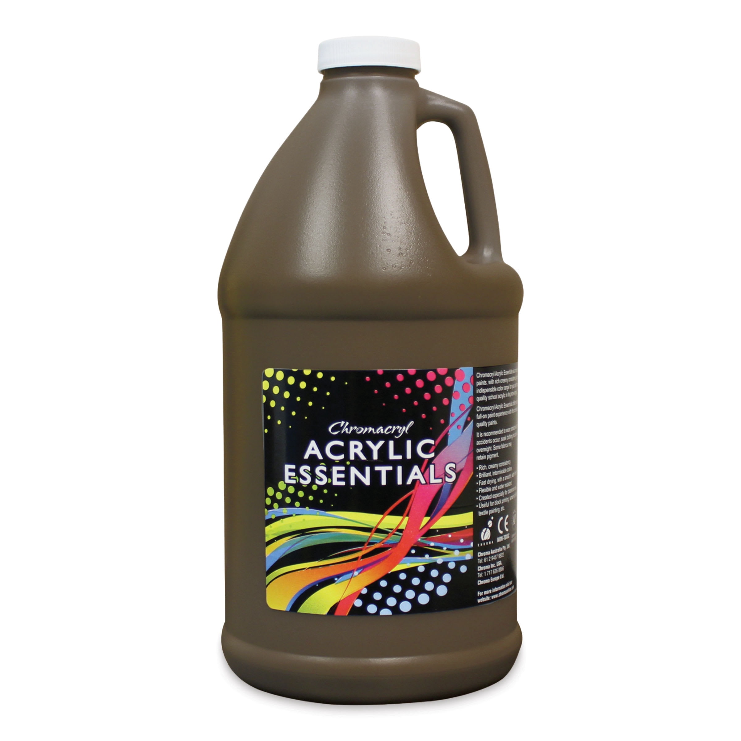 Chromacryl Acrylic Essentials - Raw Umber, 1/2 Gallon - Walmart.com