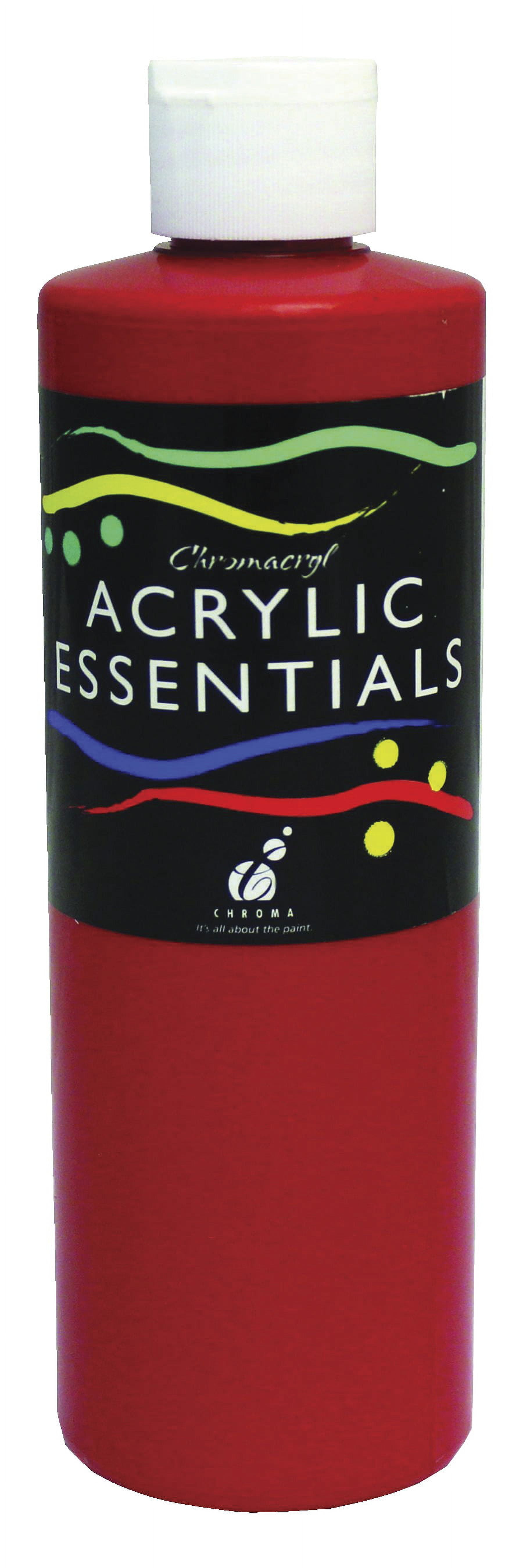 Chroma Acrylic Essential, Pint, Warm Red - Walmart.com