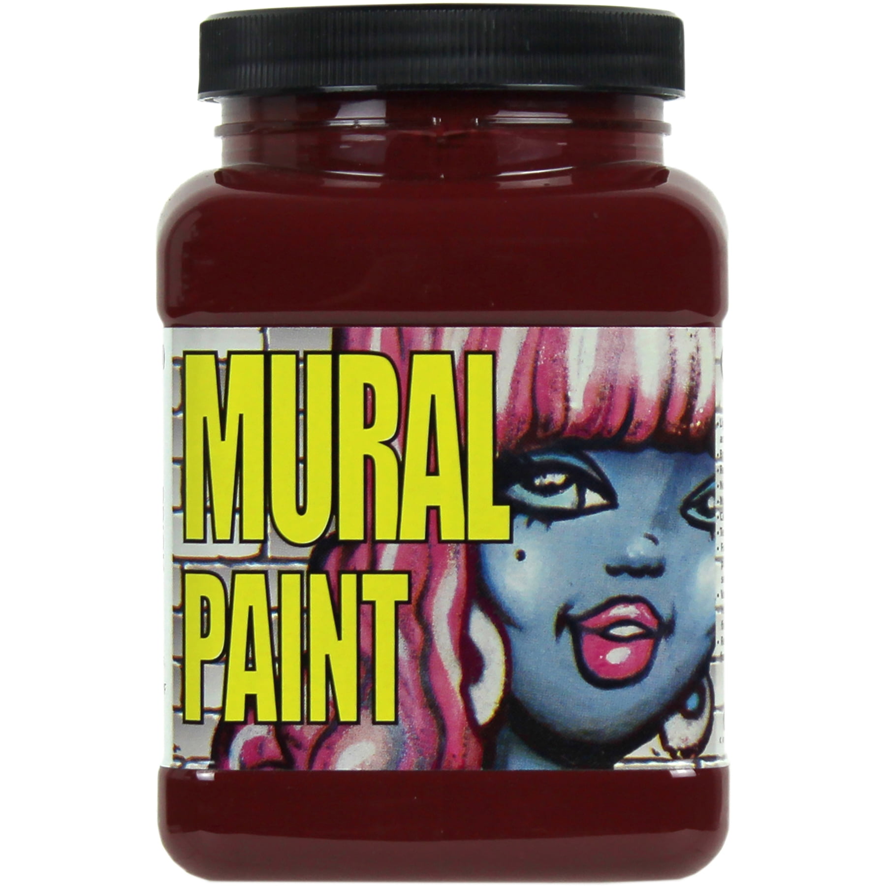 Chroma Mural Paint, Pint, Brick (Dark Red) - Walmart.com