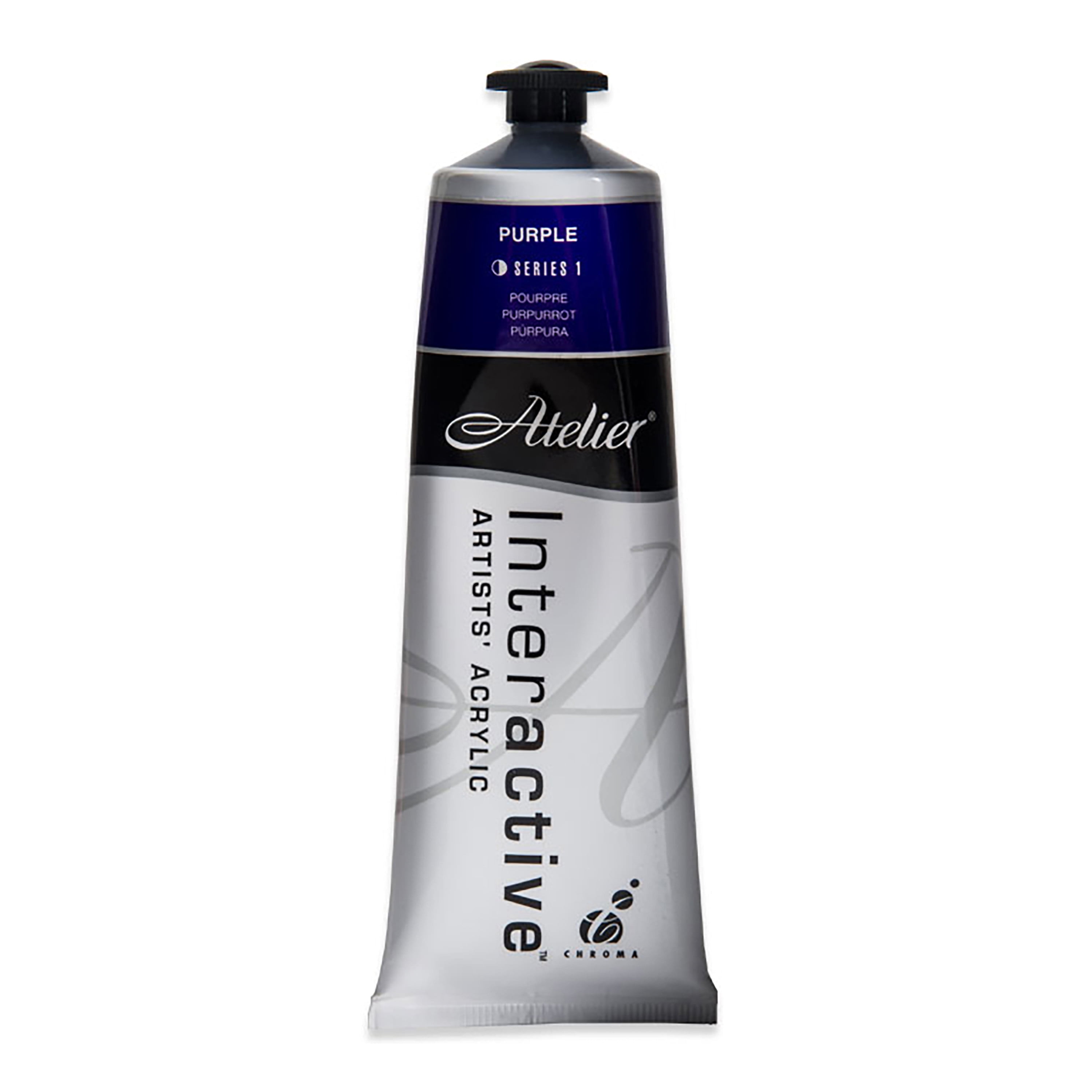 Chroma Atelier Interactive Artists' Acrylic Color, 80ml Tube, Purple ...