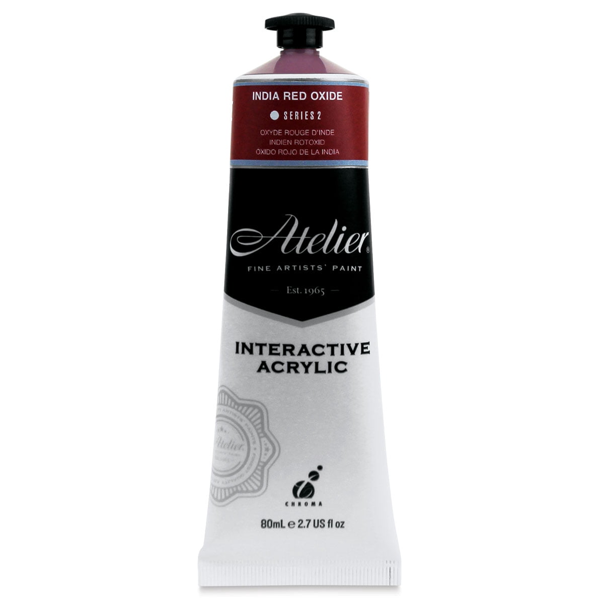 Chroma Atelier Interactive Artists' Acrylics - India Red Oxide, 80 ml ...
