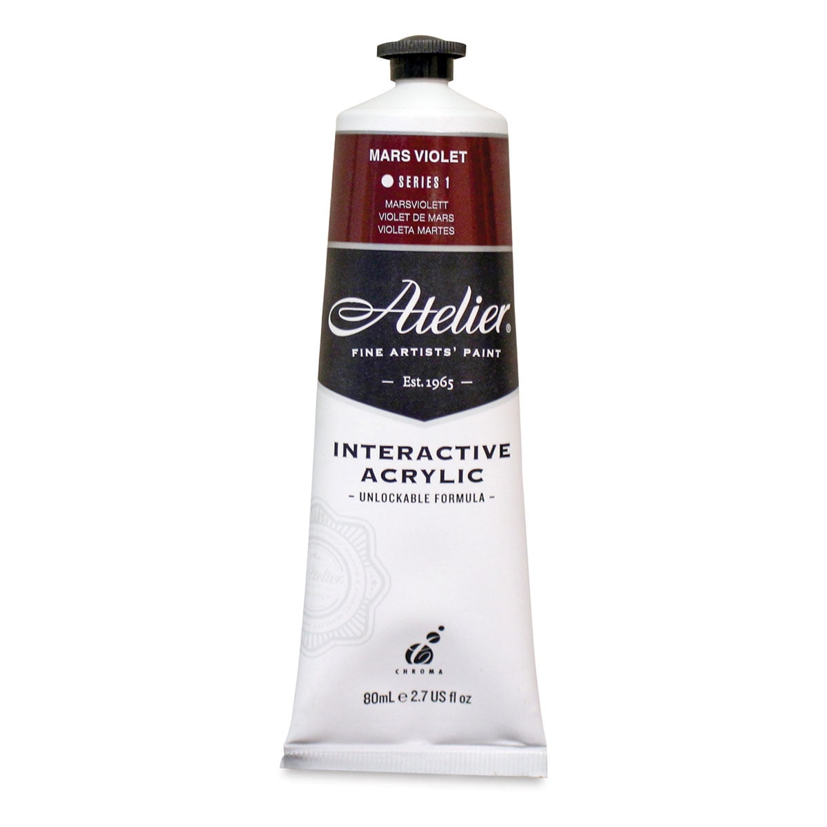Chroma Atelier Interactive Artists' Acrylics - Mars Violet, 80 ml tube ...
