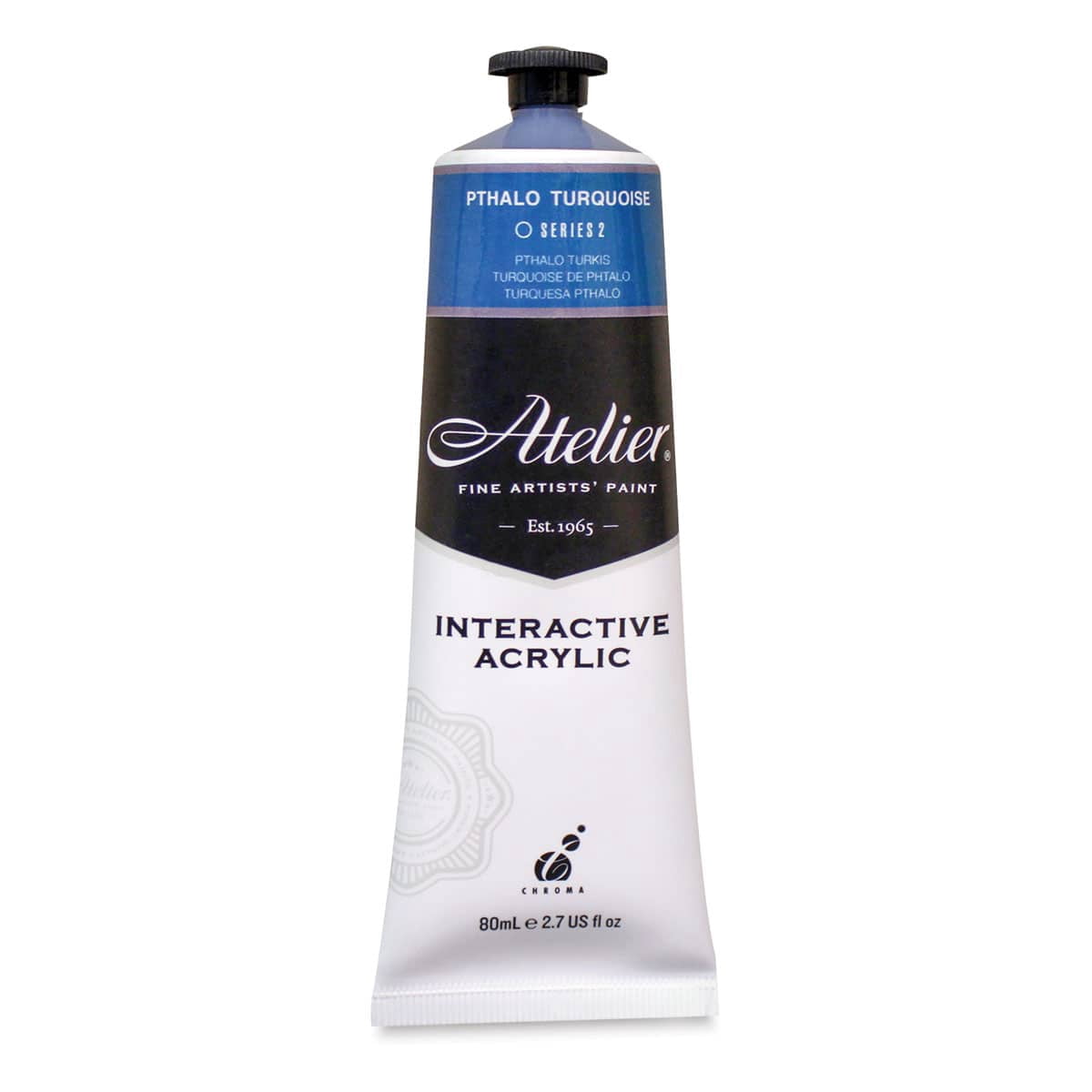 Chroma Atelier Interactive Artists' Acrylics - Pthalo Turquoise, 80 ml ...