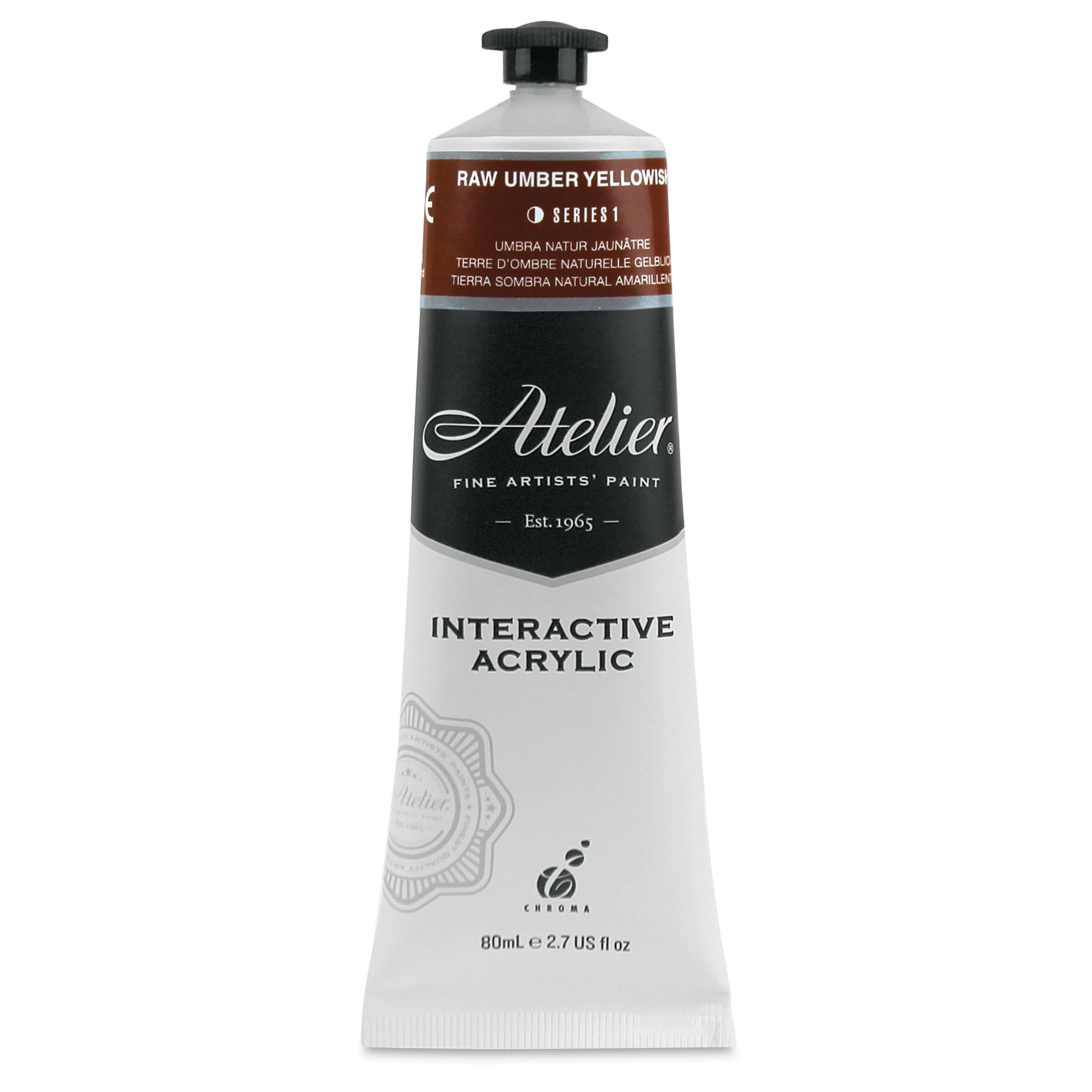 Chroma Atelier Interactive Artists' Acrylics - Raw Umber Yellowish, 80 ...