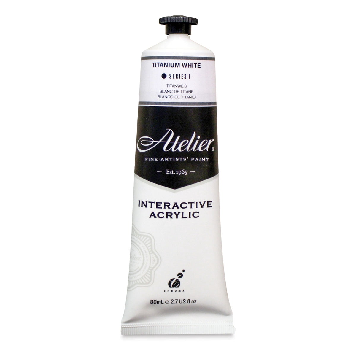 Chroma Atelier Interactive Artists' Acrylics - Titanium White, 80 ml ...