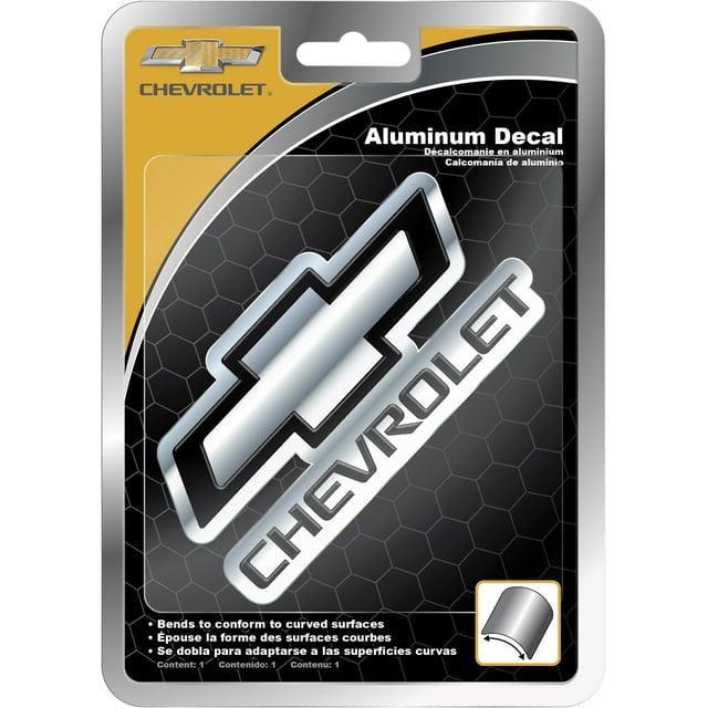 Chroma Chevy Silver and Black Flexible Exterior Aluminum Automotive ...