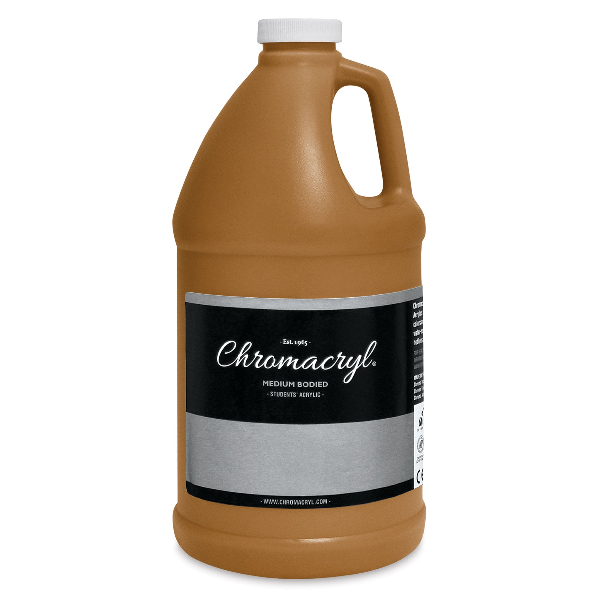 Chroma Chromacryl Students' Acrylic Paint, 0.5 Gallon, Raw Sienna ...