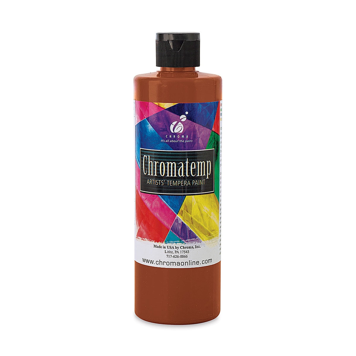 Chroma Chromatemp Artists' Tempera Paint - Brown, Pint - Walmart.com
