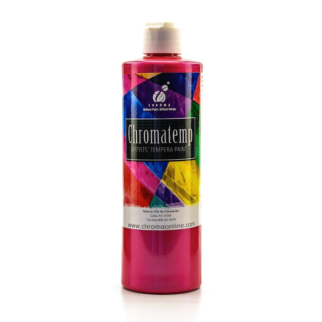 Chroma Chromatemp Artists' Tempera Paint - Pearlescent Red, Pint ...