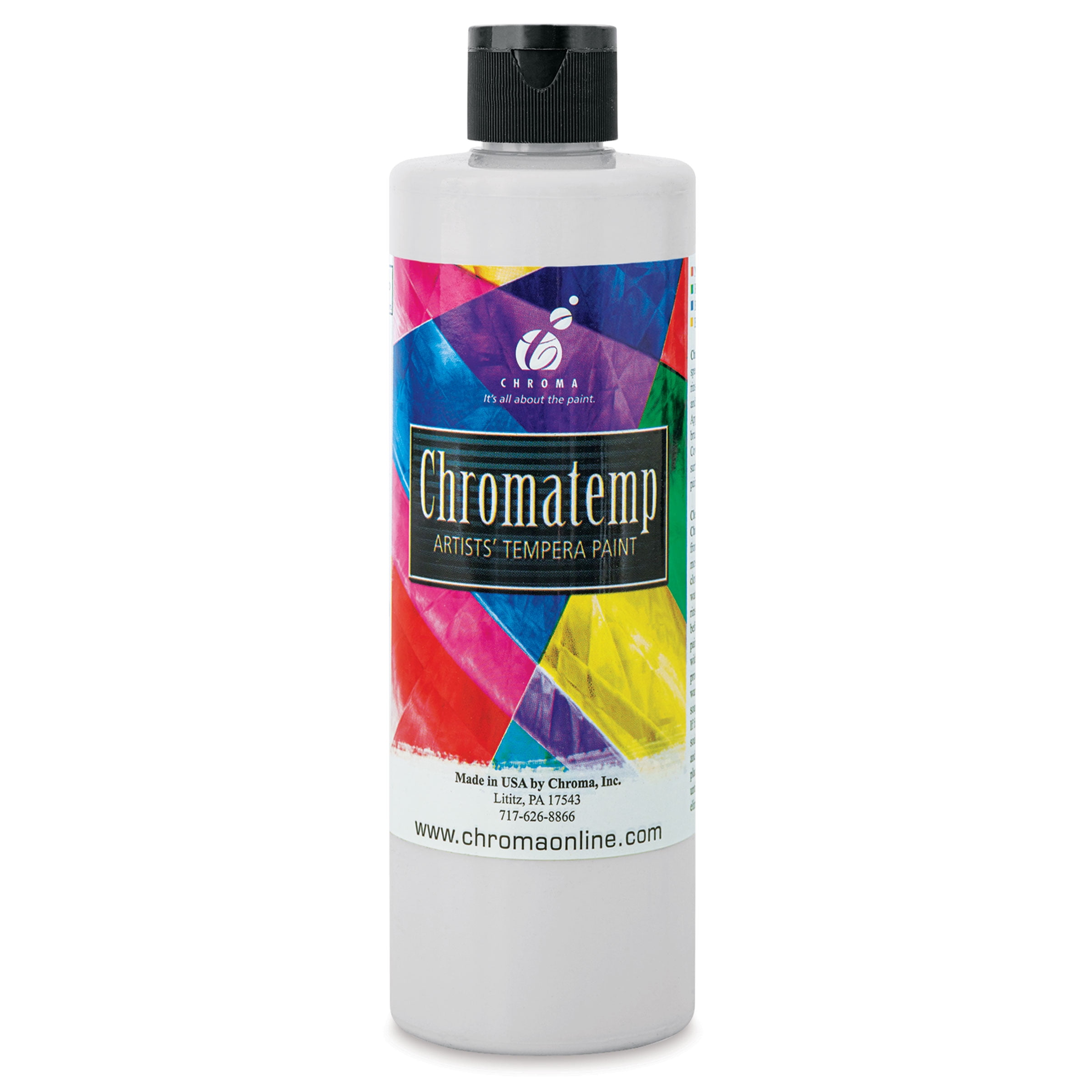 Chroma Chromatemp Artists' Tempera Paint - White, Pint - Walmart.com
