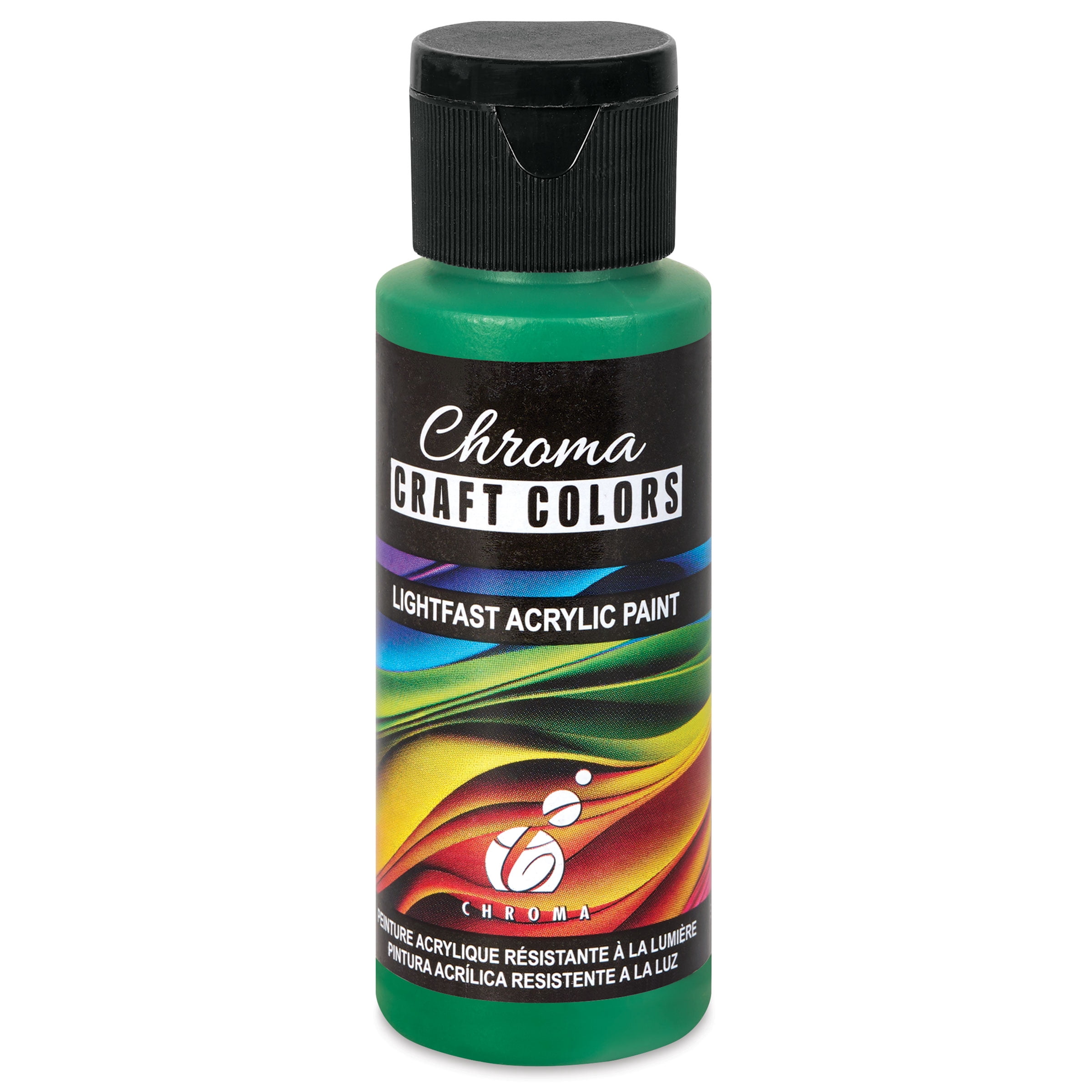 Chroma Craft Colors Acrylic Paint - Green with Envy, 2 oz - Walmart.com