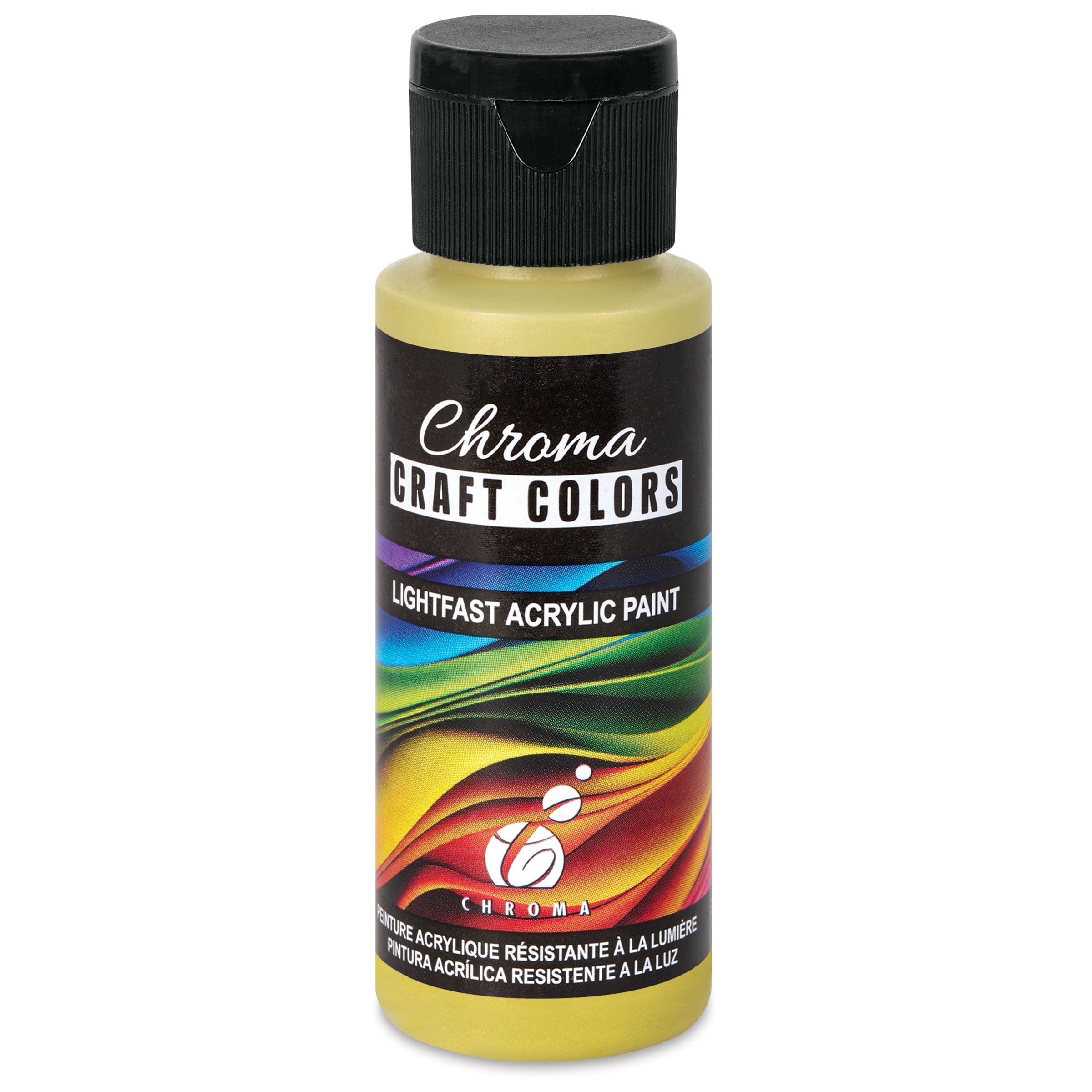 Chroma Craft Colors Acrylic Paint - Metallic Midas Touch, 2 oz ...