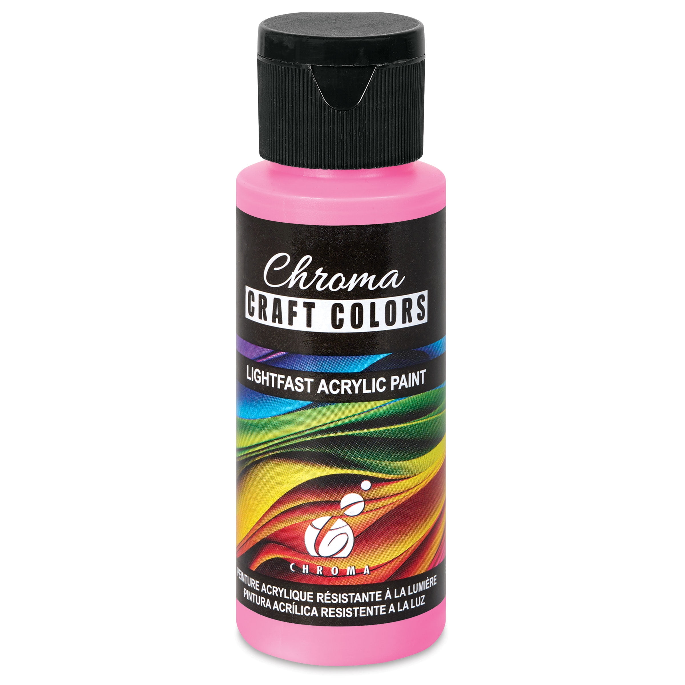 Chroma Craft Colors Acrylic Paint - Neon Crave the Rave Pink, 2 oz ...