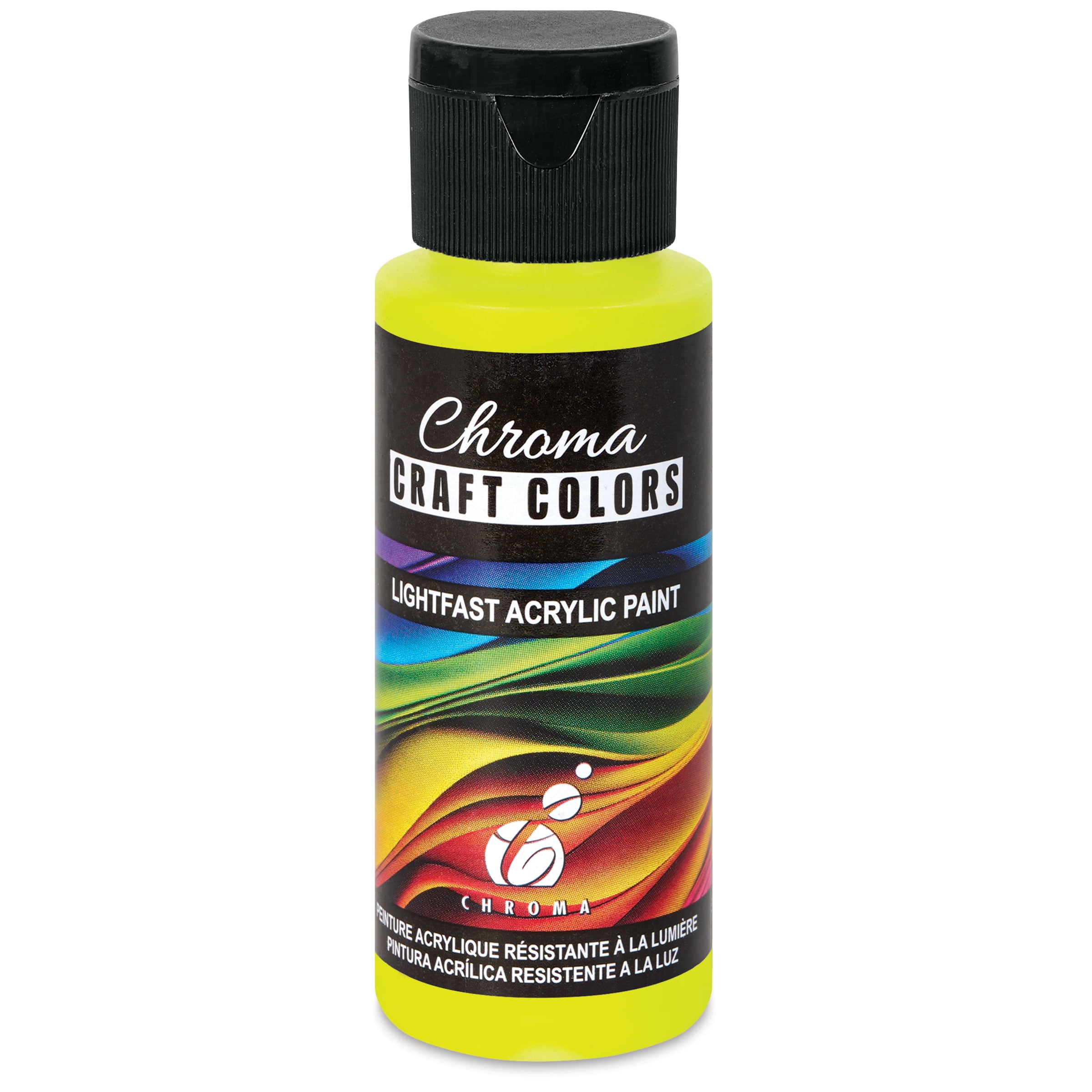 Chroma Craft Colors Acrylic Paint - Neon Lightning Bug, 2 oz - Walmart.com