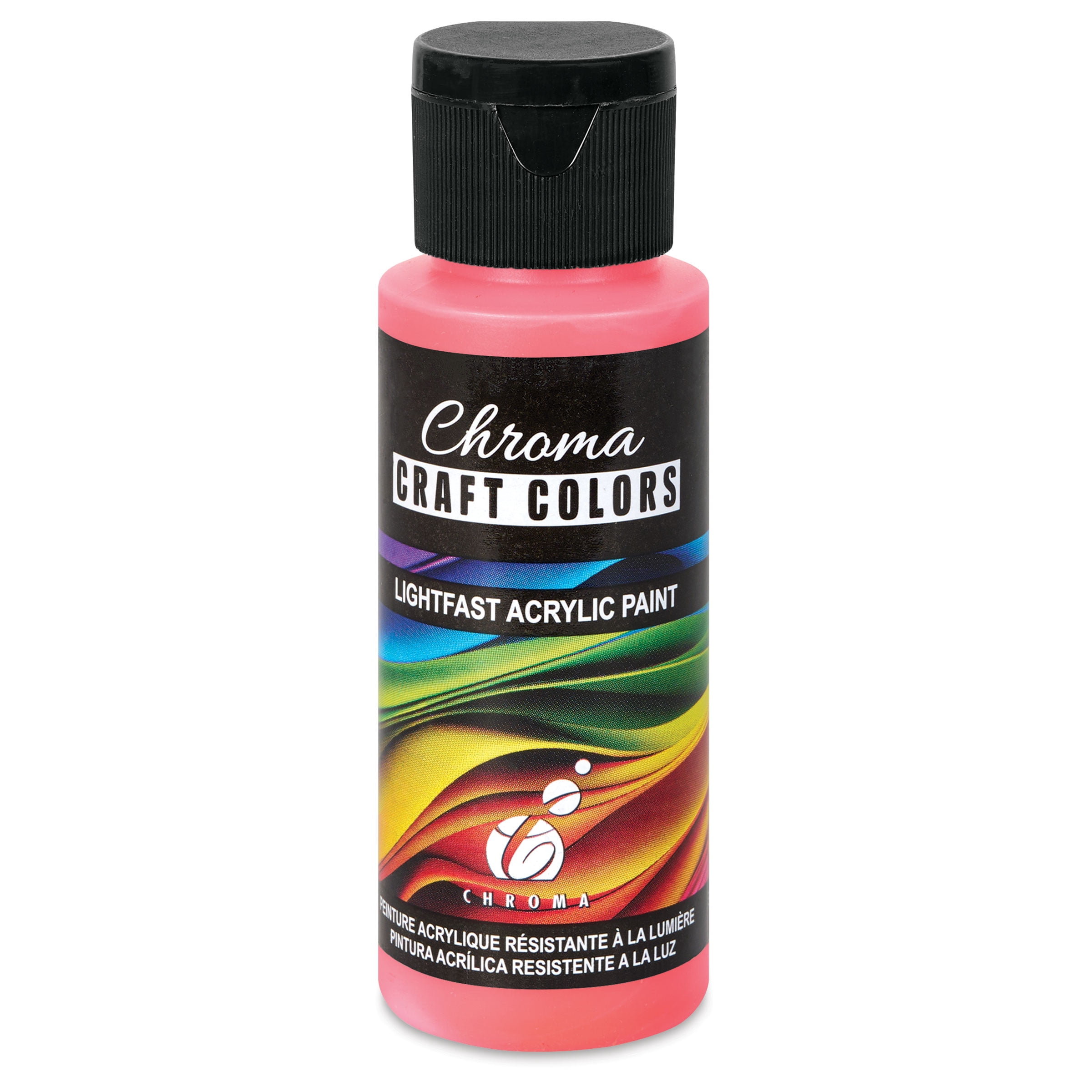 Chroma Craft Colors Acrylic Paint - Neon Red Alert, 2 oz - Walmart.com