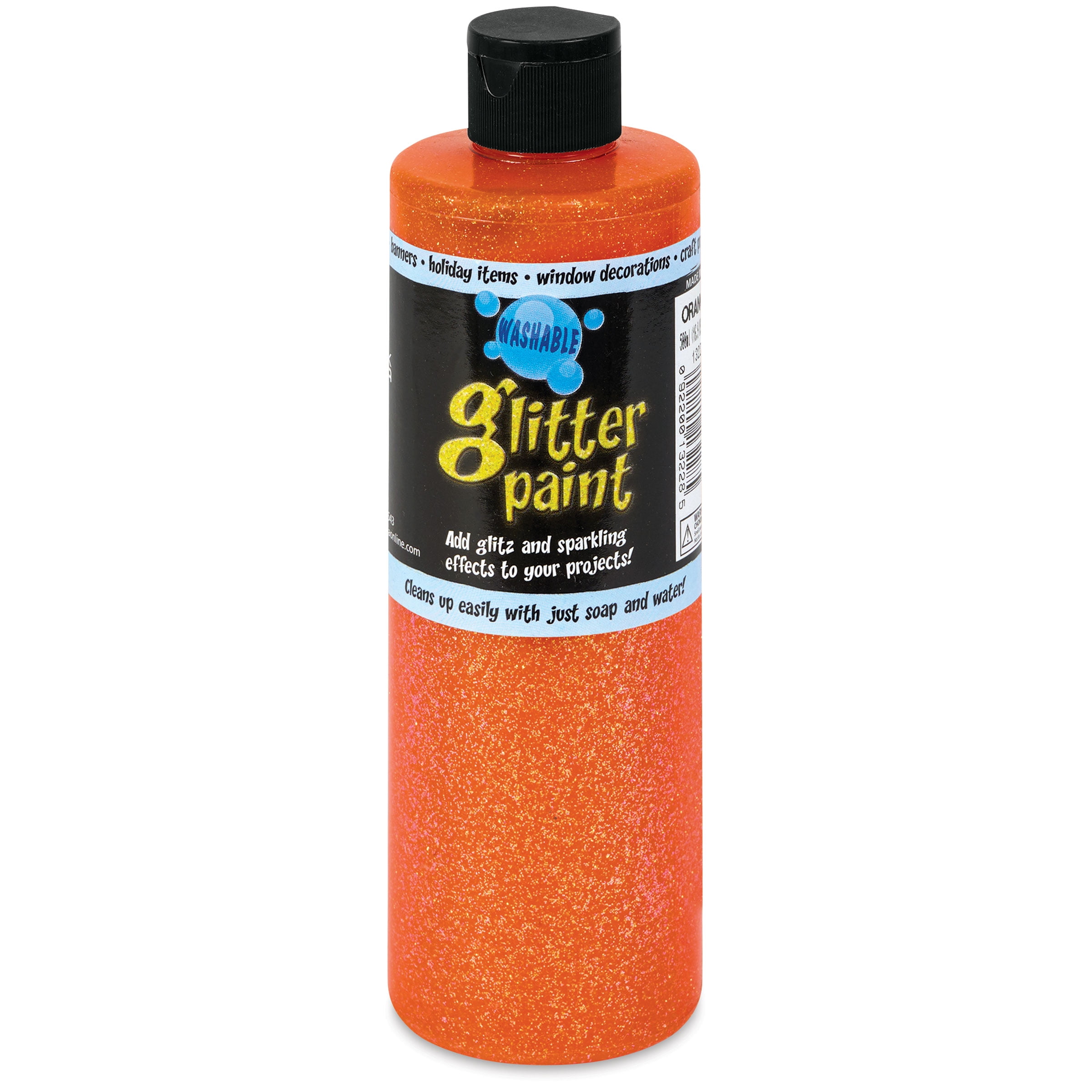Chroma Glitter Tempera Paint - Orange Glitter, 16 oz - Walmart.com