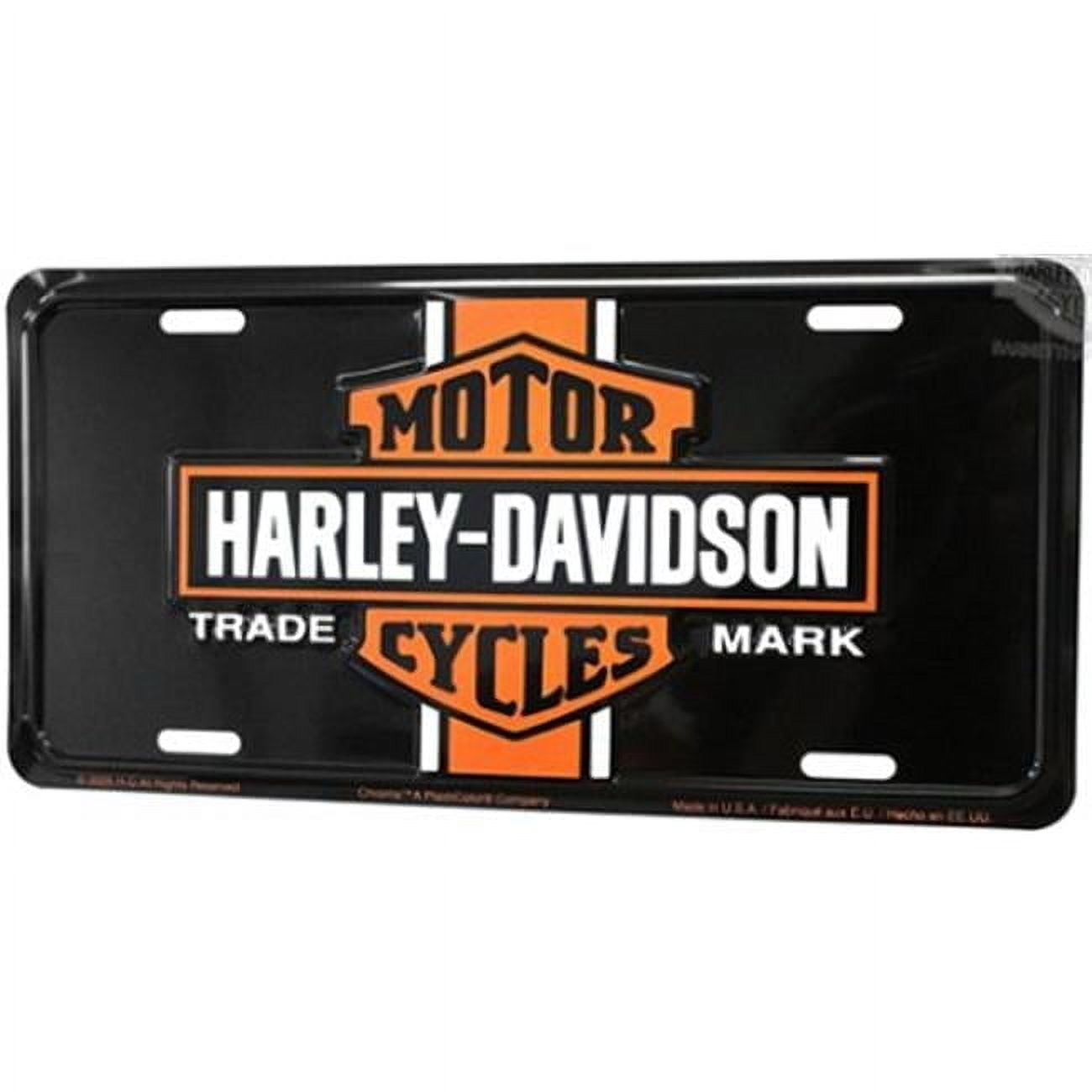 Harley-Davidson Vintage License Plate - Walmart.com