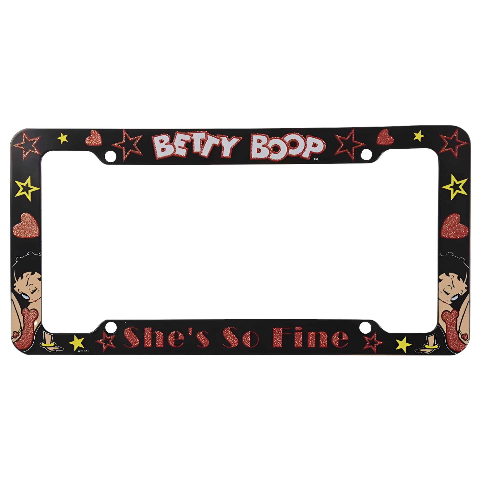 Officially Licensed Betty Boop 'She's So Fine' Car License Plate Frame ...