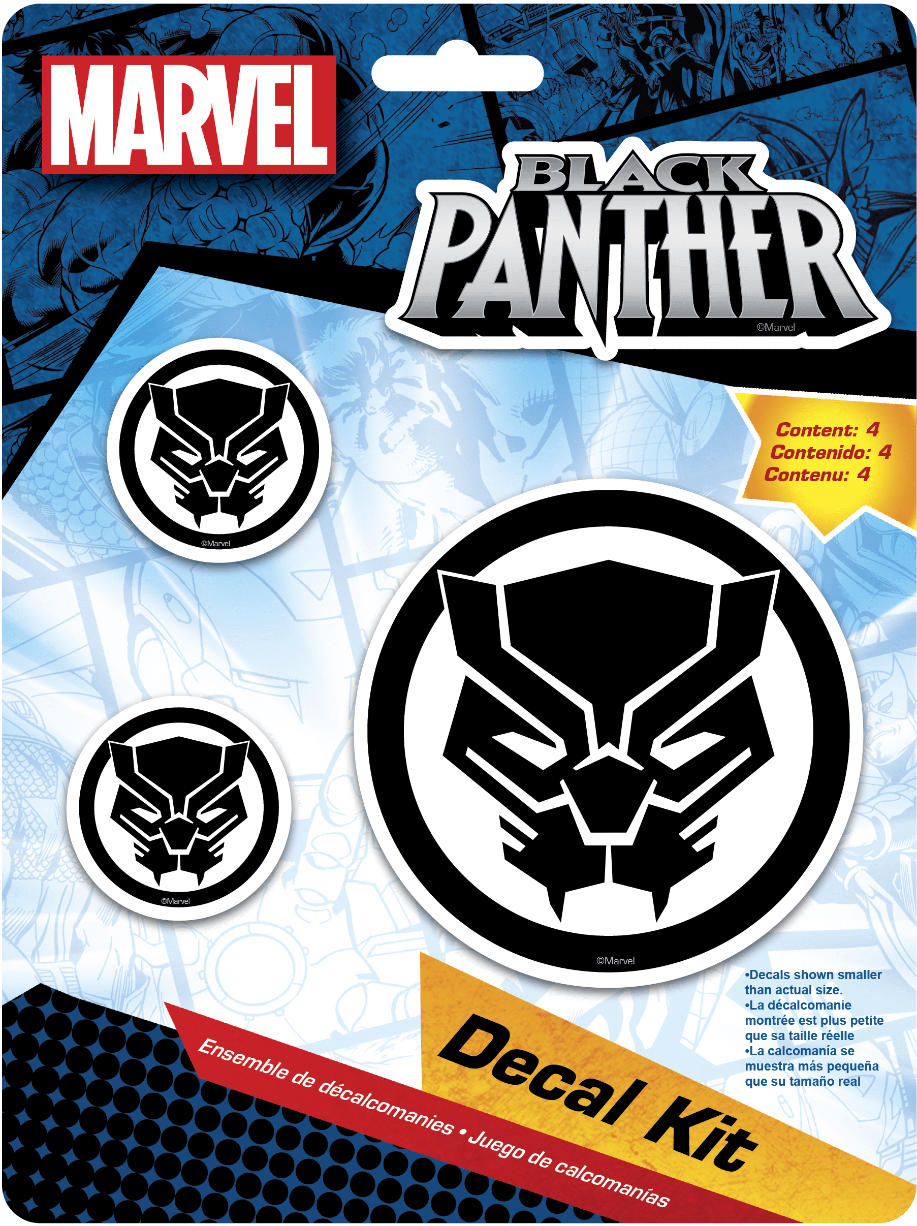 Marvels Black Panther Auto Decal Kit - Walmart.com