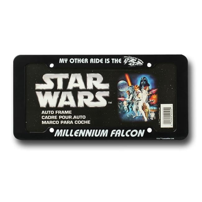 Chroma, Star Wars Millennium Falcon License Plate Frame, 6"x12 ...