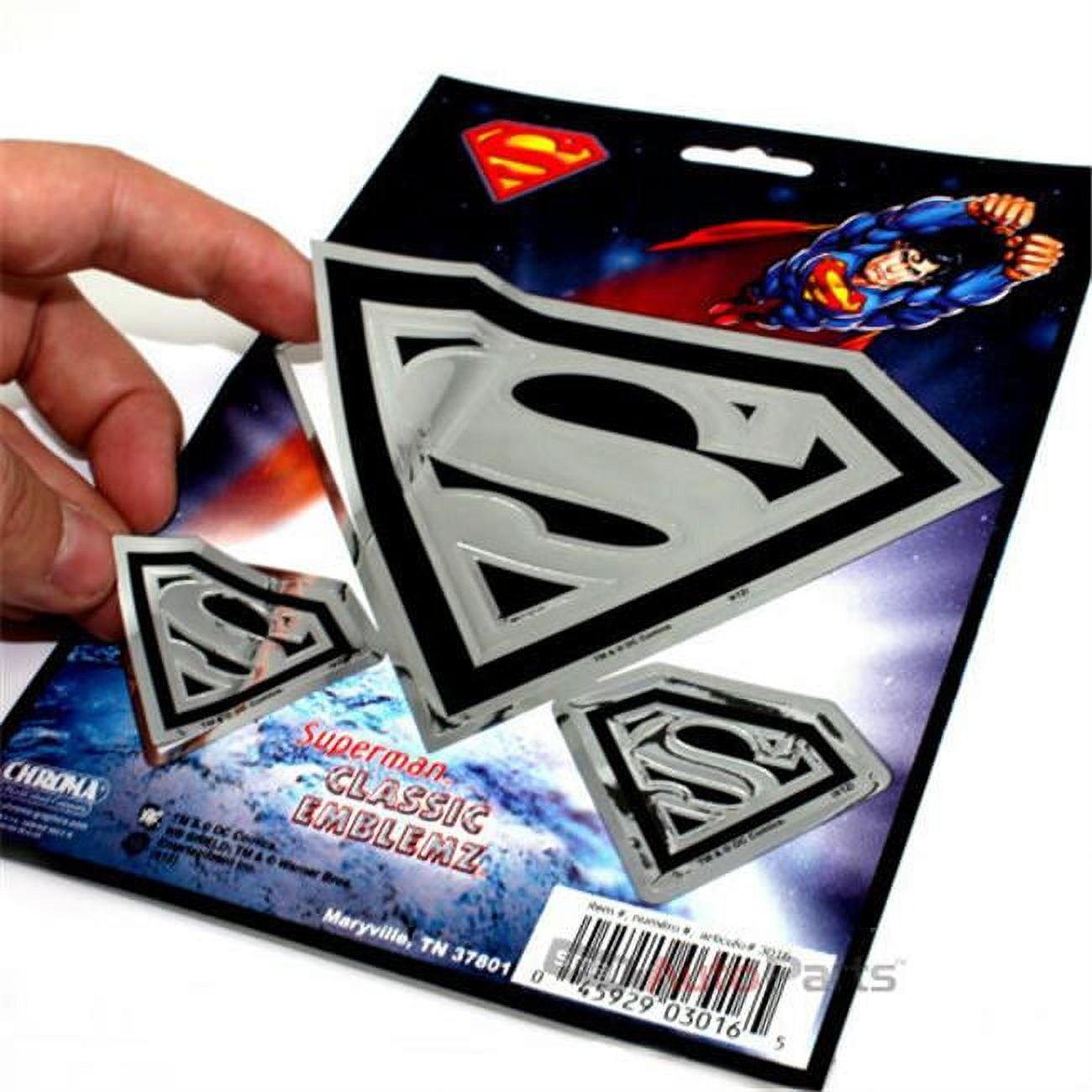 Chroma-Graphics Super Man Chrome Vinyl Sticker Decals - Walmart.com