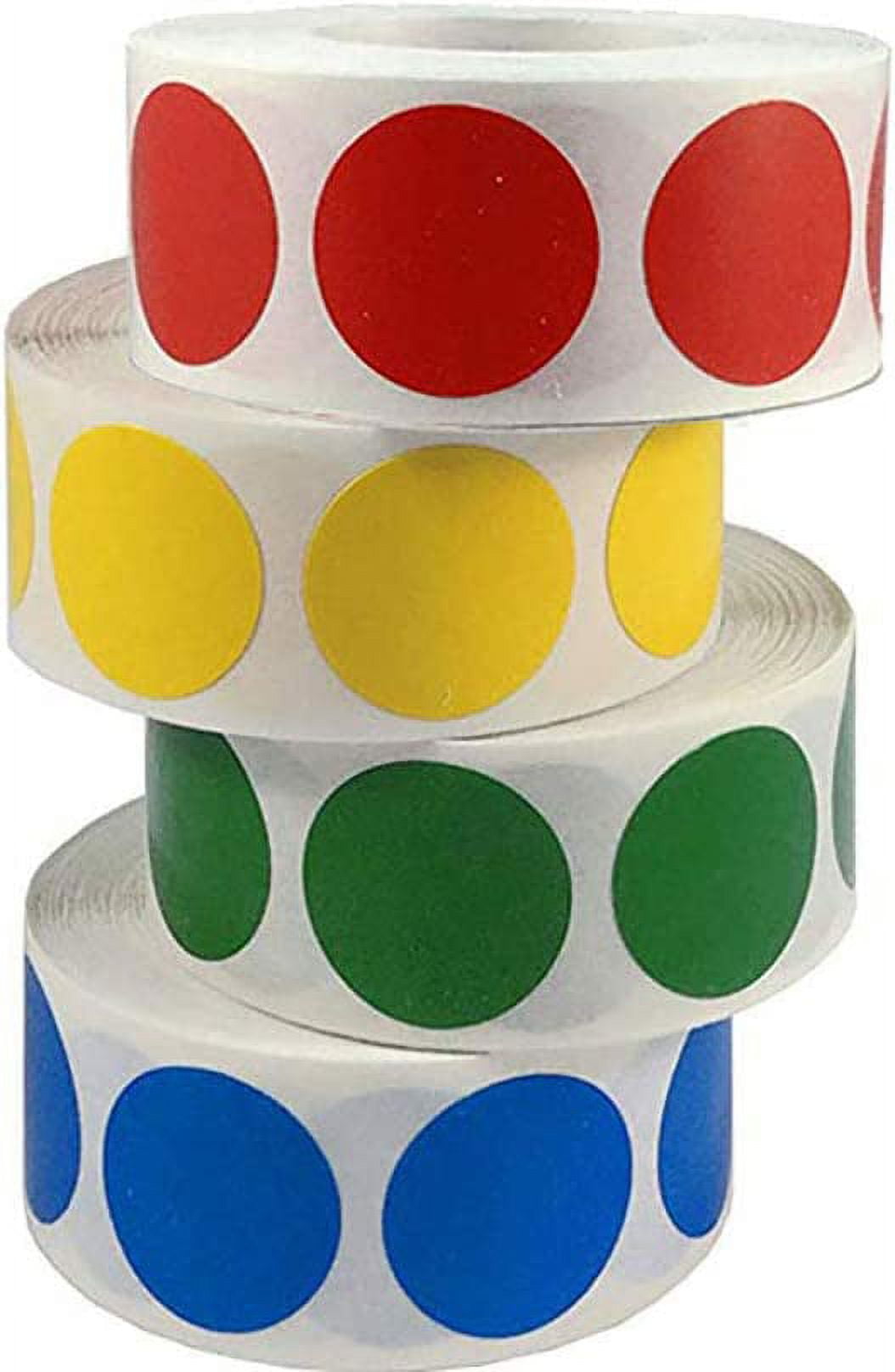 Chroma Label 1.2 inch Color-Code Dot Labels Stickers 700/Roll,Green ...