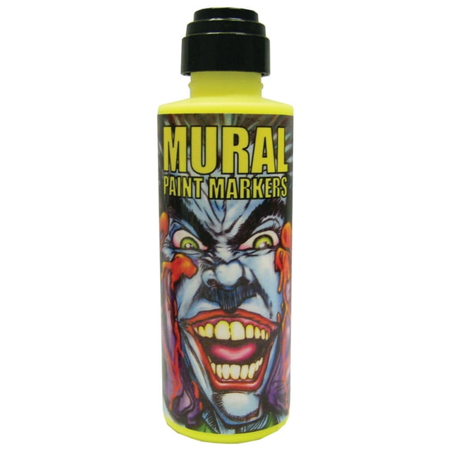 Chroma Mural Paint Marker, Techno Yellow Neon - Walmart.com