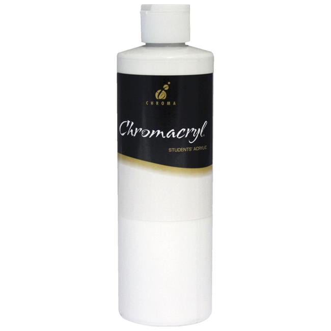 Chroma Premium Students Acrylic Paint, Pint, -Blockout White - Walmart.com