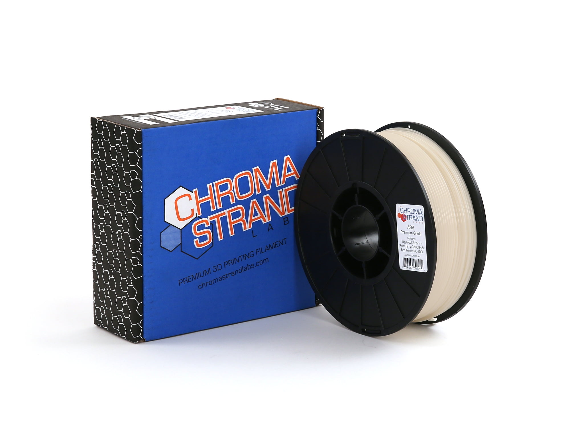 Chroma Strand ABS Filament, Natural, 2.85mm, 1kg reel - Walmart.com