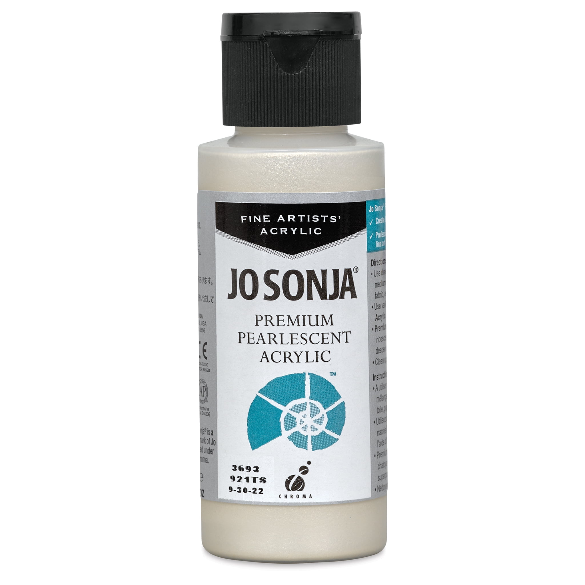 Chroma’s Jo Sonja Premium Pearlescent - Pearlescent Pearl White, 2 oz ...