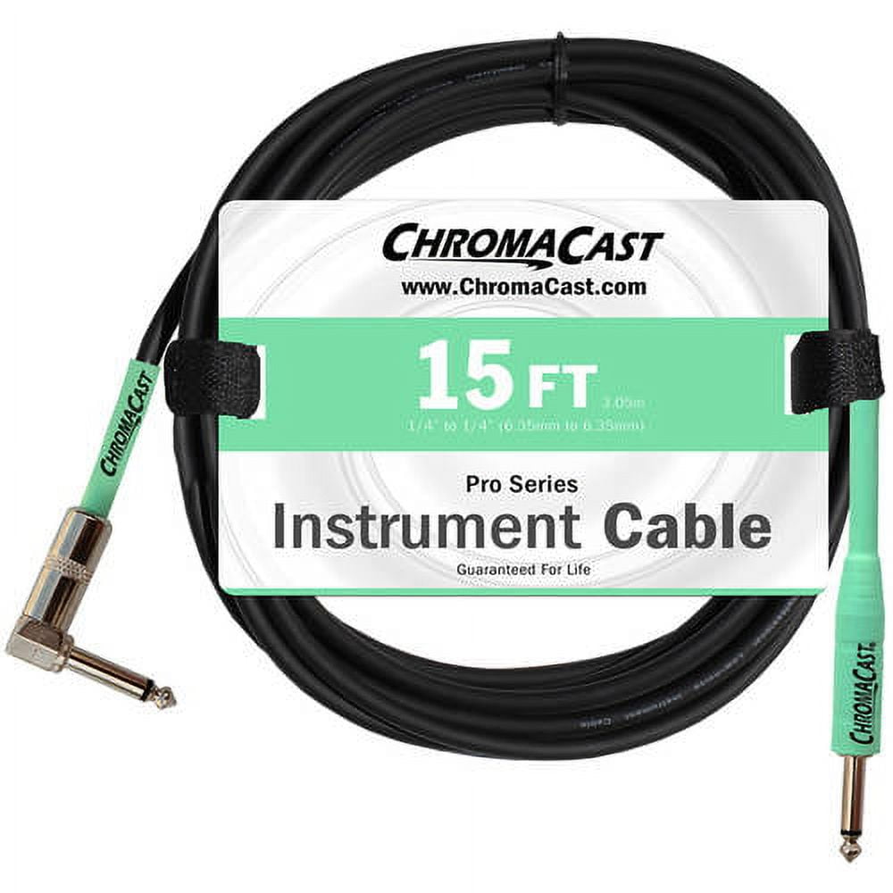 ChromaCast 15-Foot Pro Series Instrument Cable with Angle-Straight Ends ...