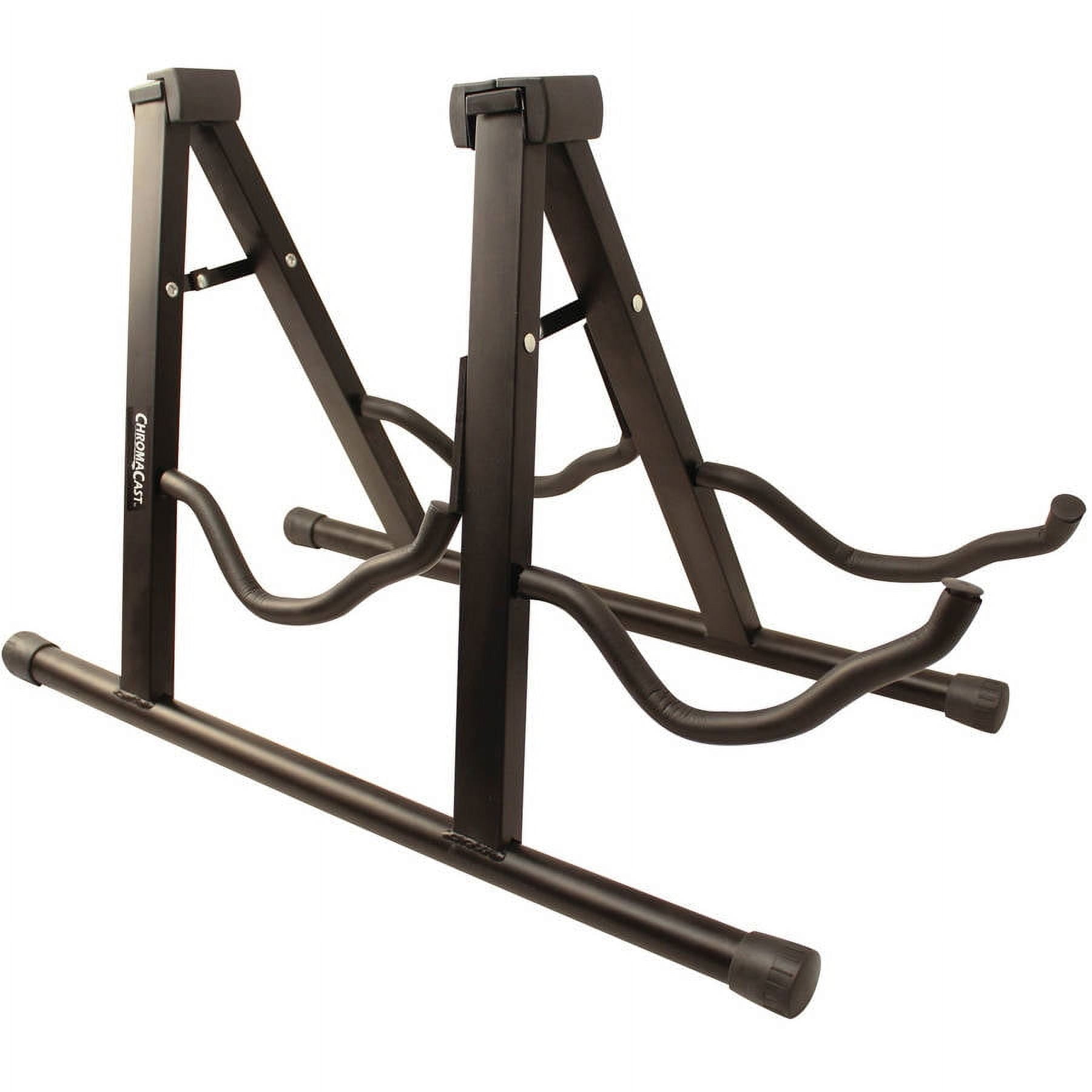 ChromaCast Universal Folding Double Guitar Stand with Secure Lock - For ...