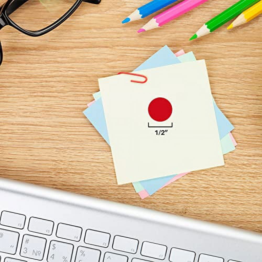 ChromaLabel 0.50 Inch Standard Color Code Dot Label Kit, 7 Assorted ...