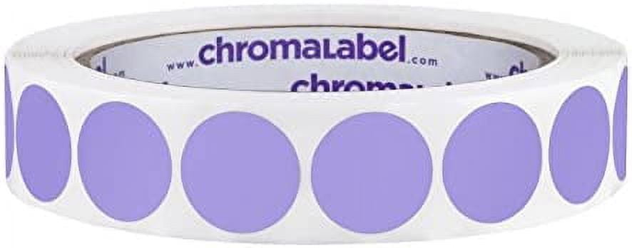 ChromaLabel 0.75 Inch Round Label Permanent Color Code Dot Stickers ...