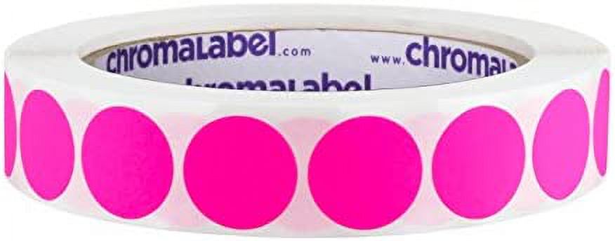 ChromaLabel 0.75 Inch Round Label Removable Color Code Dot Stickers ...