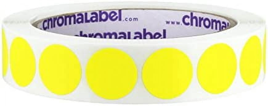 ChromaLabel 0.75 Inch Round Label Removable Color Code Dot Stickers ...