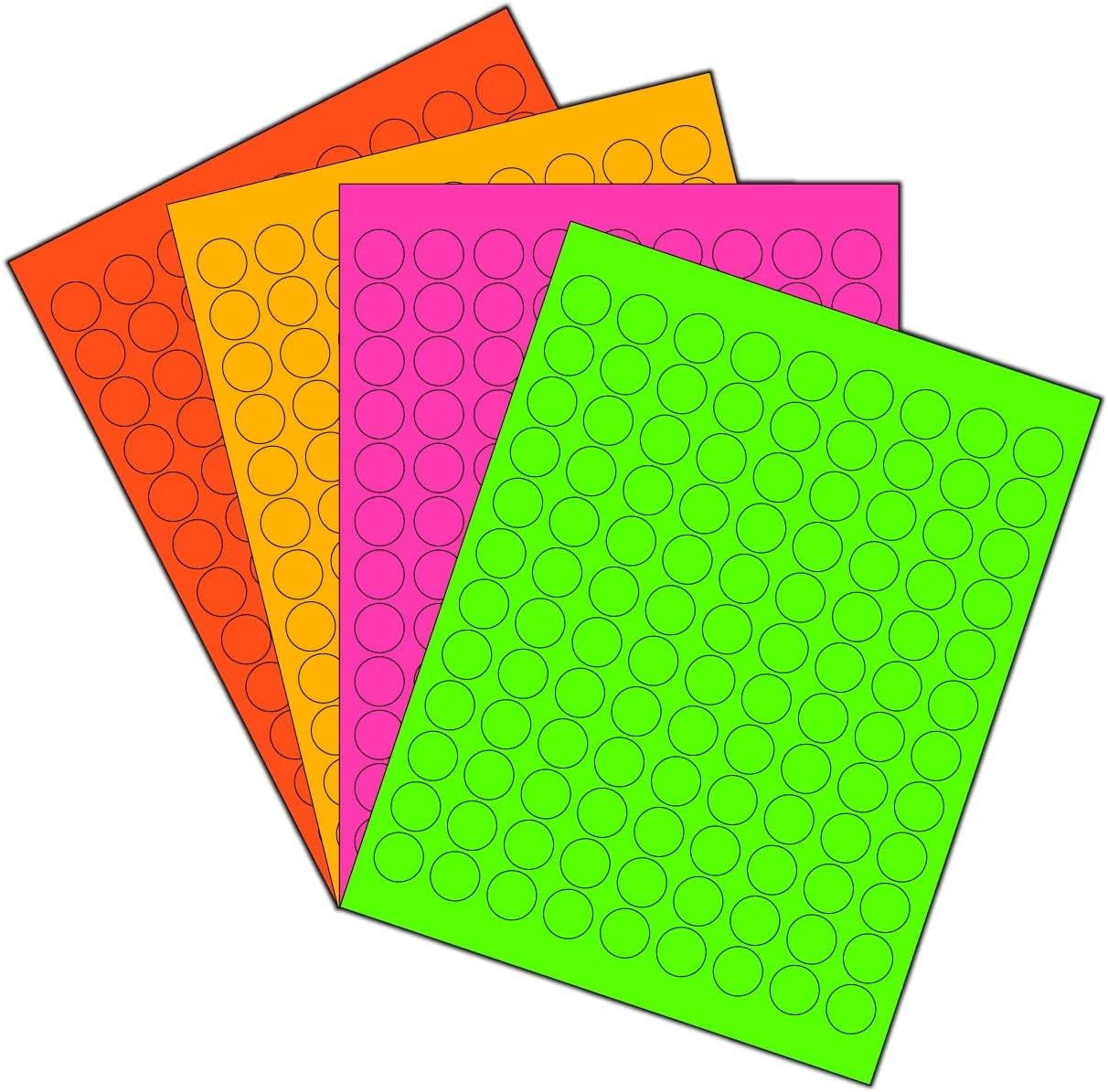 ChromaLabel 0.75 Inch Round Printable Labels for Laser and Inkjet ...